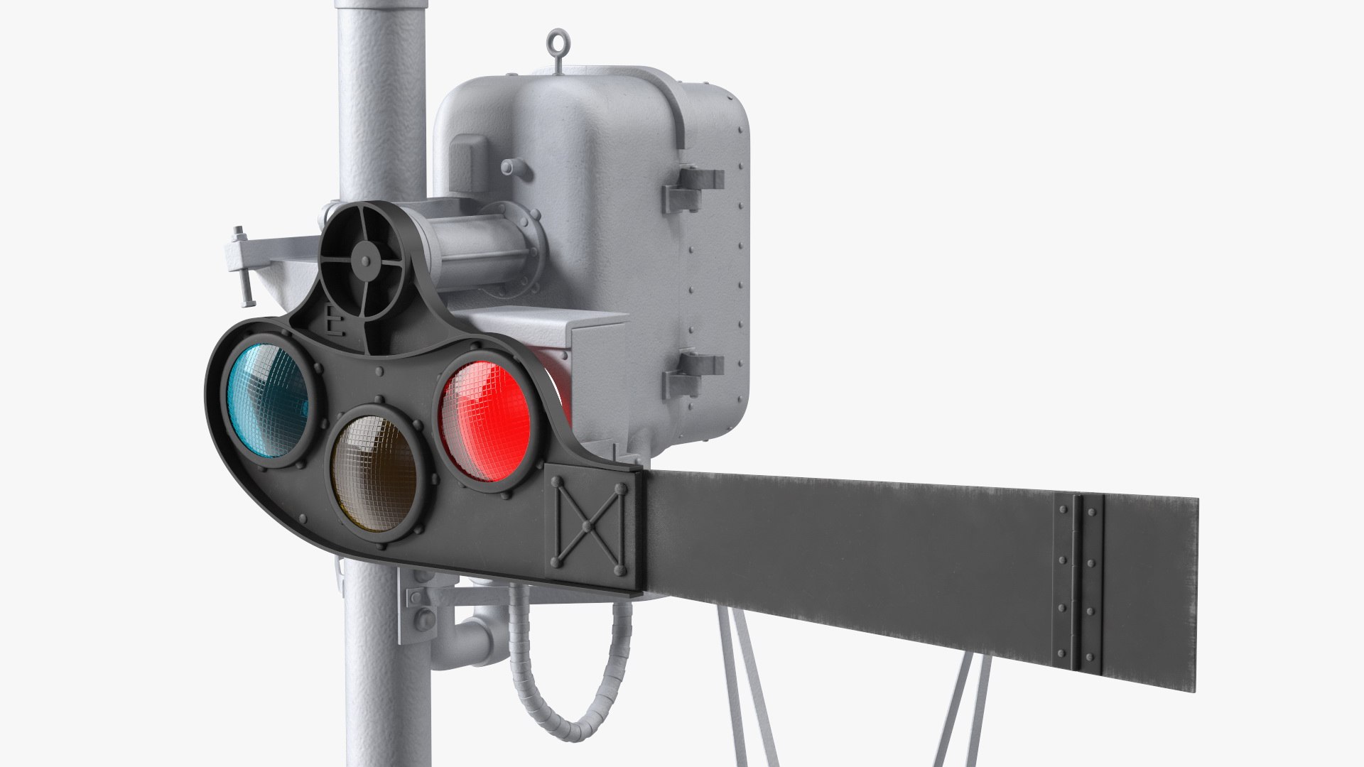 3D Railway Semaphore Signal - TurboSquid 2012439