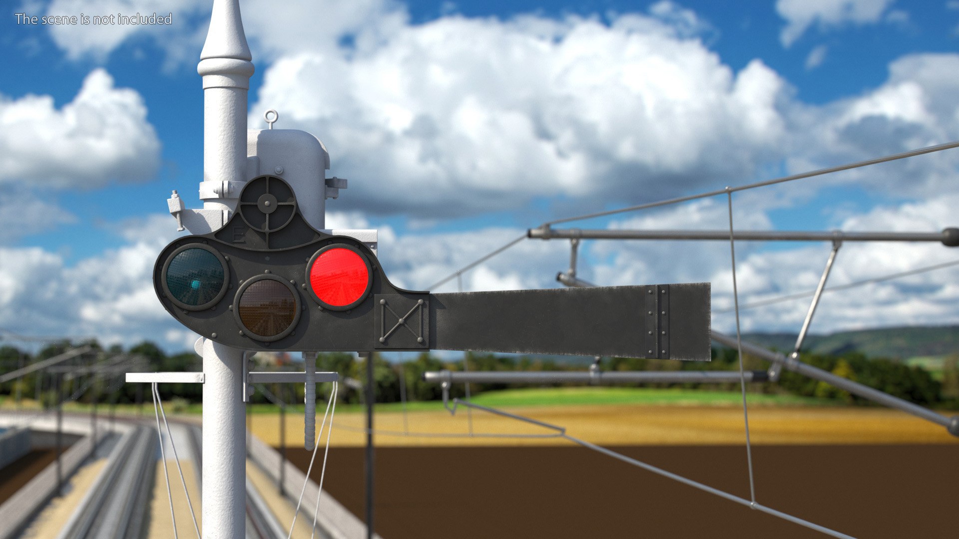 3D Railway Semaphore Signal - TurboSquid 2012439