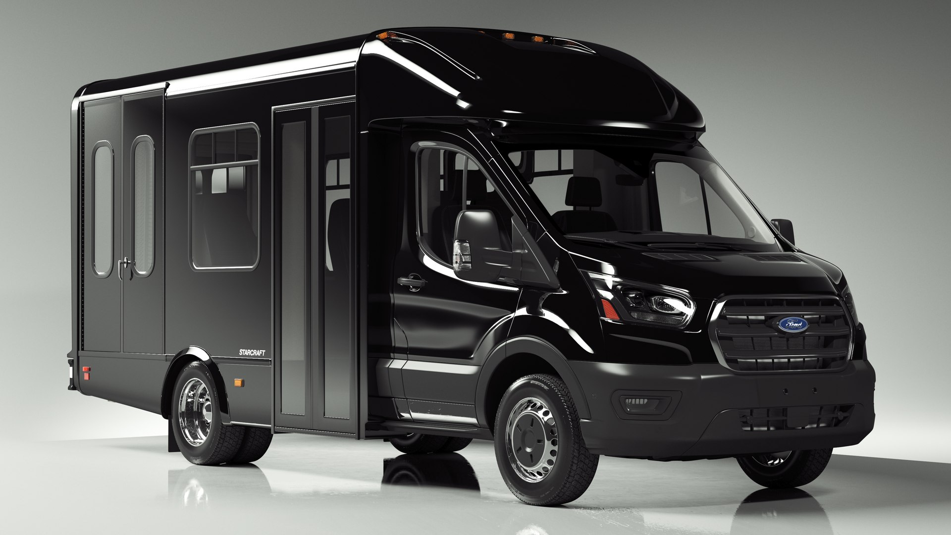 3D Ford Starcraft Executive Shuttle Bus Simple Interior - TurboSquid ...