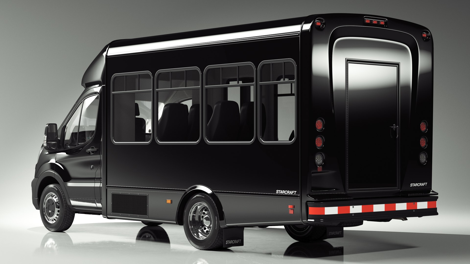 3D Ford Starcraft Executive Shuttle Bus Simple Interior - TurboSquid ...