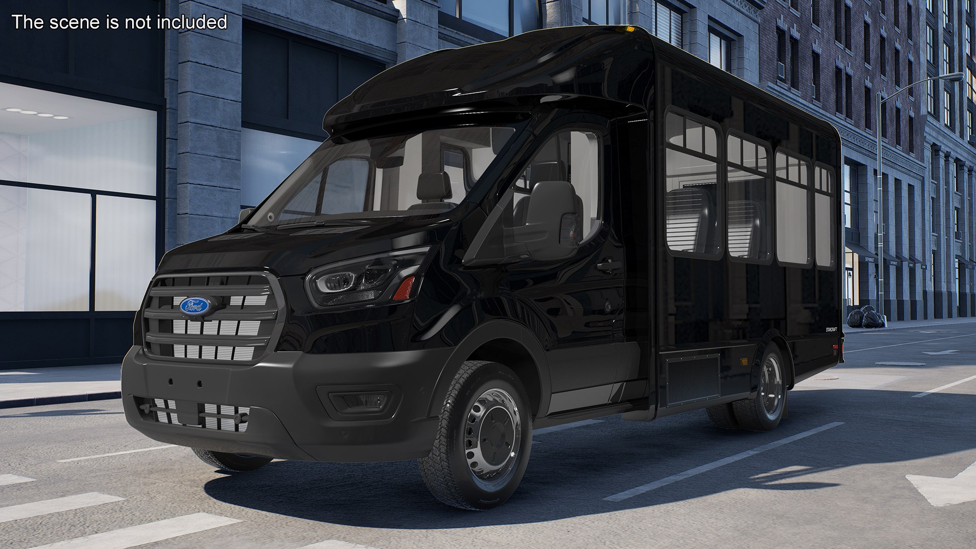 3D Ford Starcraft Executive Shuttle Bus Simple Interior - TurboSquid ...