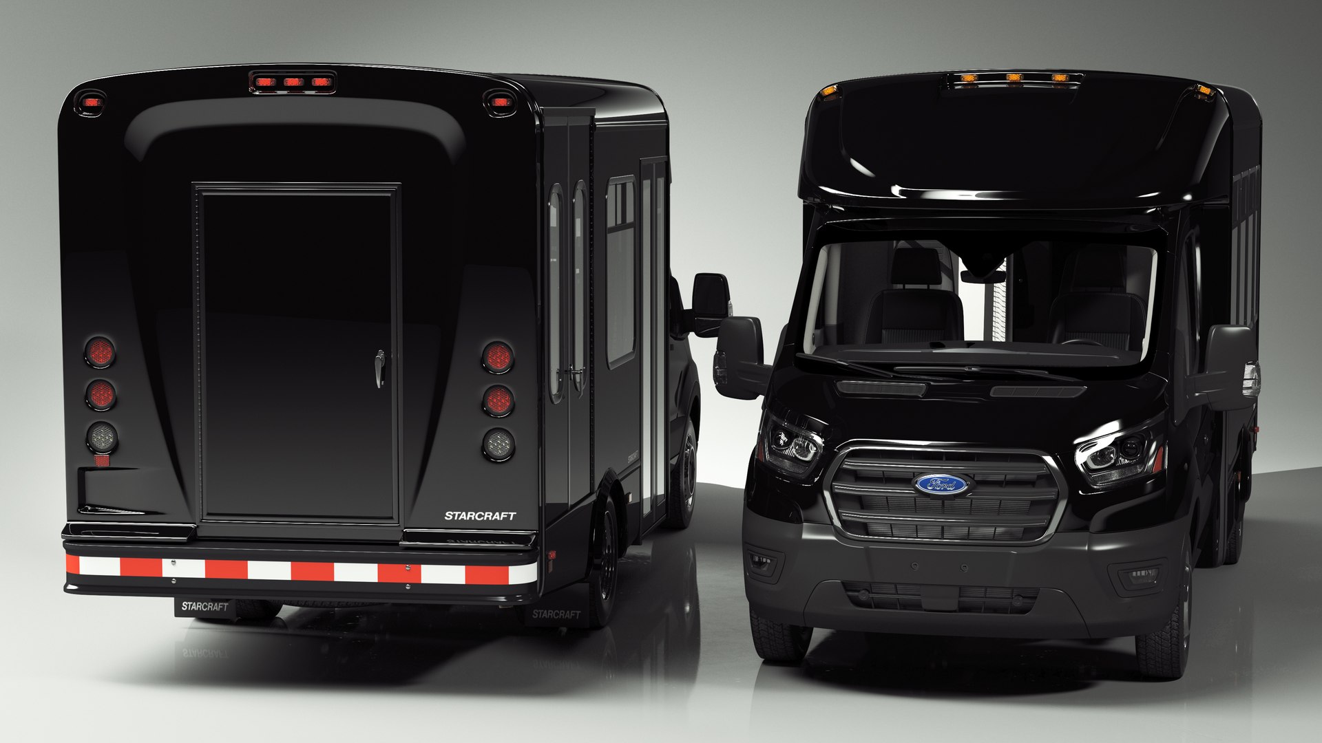3D Ford Starcraft Executive Shuttle Bus Simple Interior - TurboSquid ...