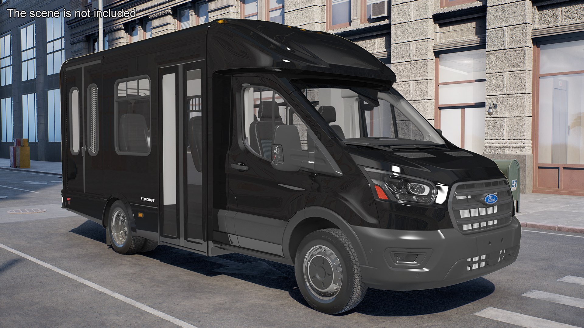 3D Ford Starcraft Executive Shuttle Bus Simple Interior - TurboSquid ...