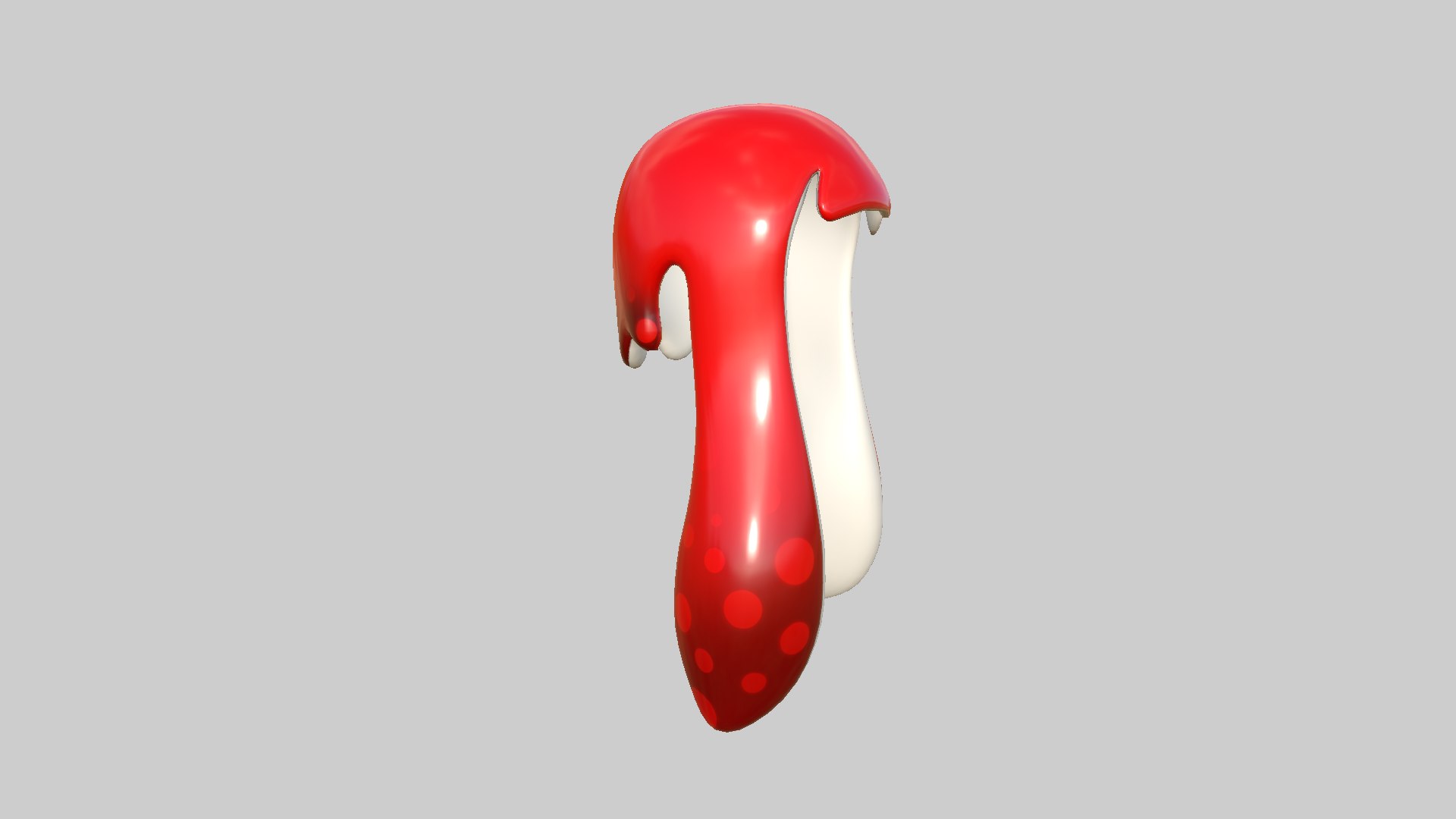 3D Model Inkling Hair 09 Red - Splatoon Character Design - TurboSquid ...