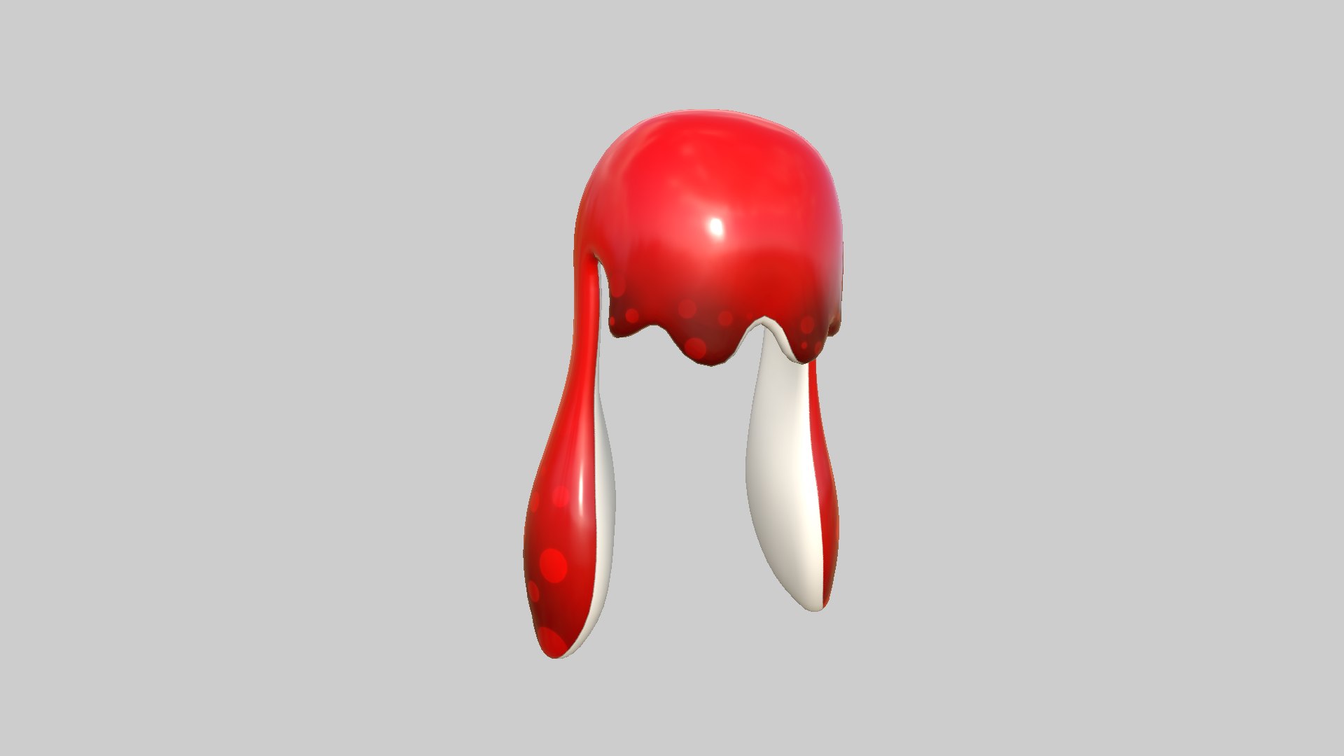 3D Model Inkling Hair 09 Red - Splatoon Character Design - TurboSquid ...