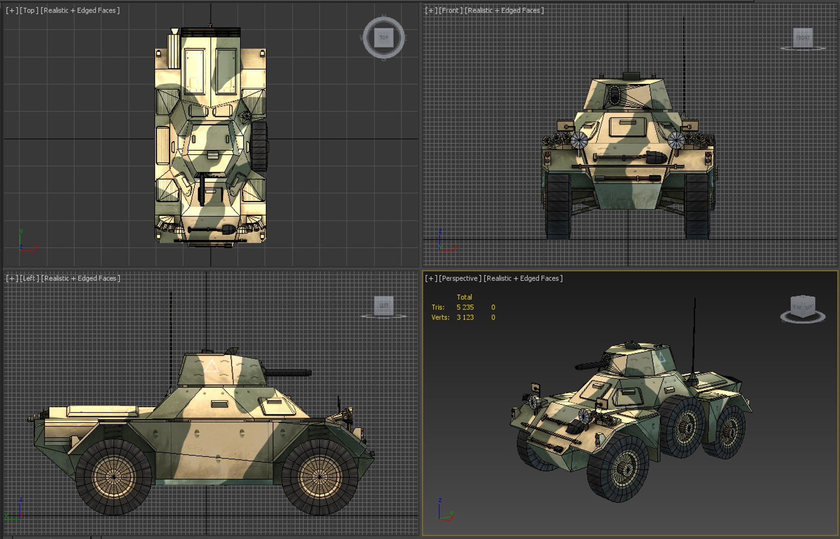 3ds Max Ferret Mk2 Fv701
