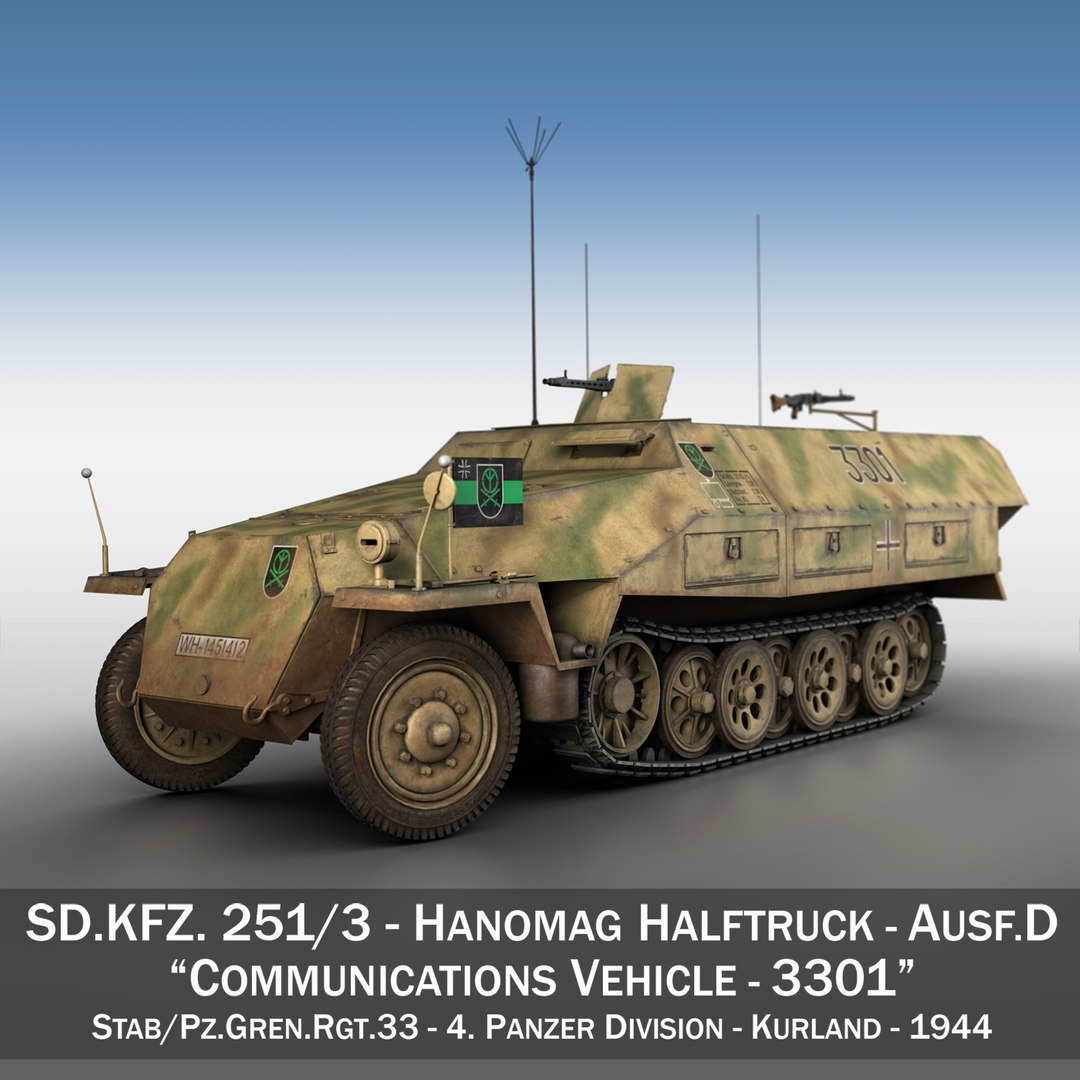 Sd Kfz 3 Ausf 3D - TurboSquid 1379867