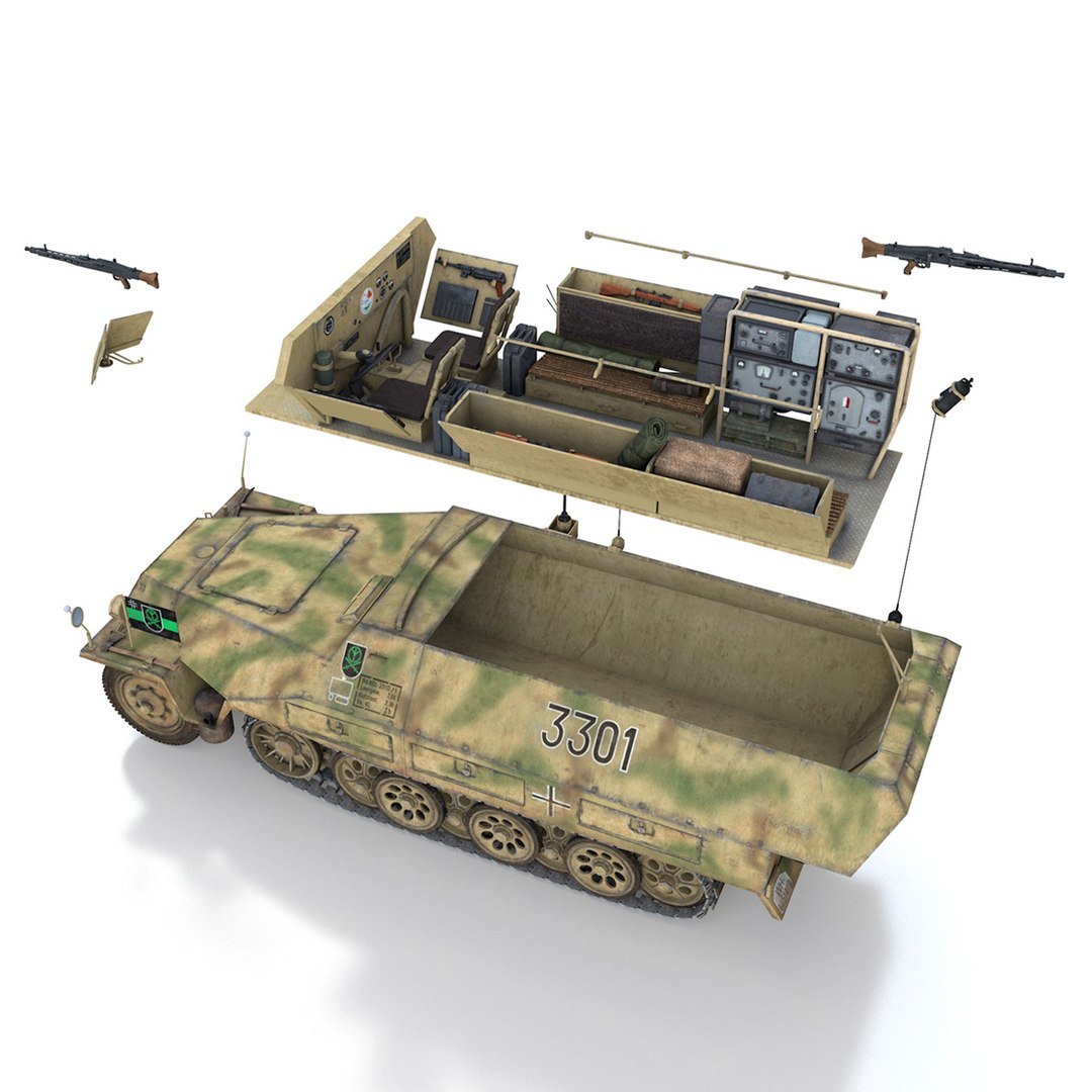 Sd Kfz 3 Ausf 3D - TurboSquid 1379867
