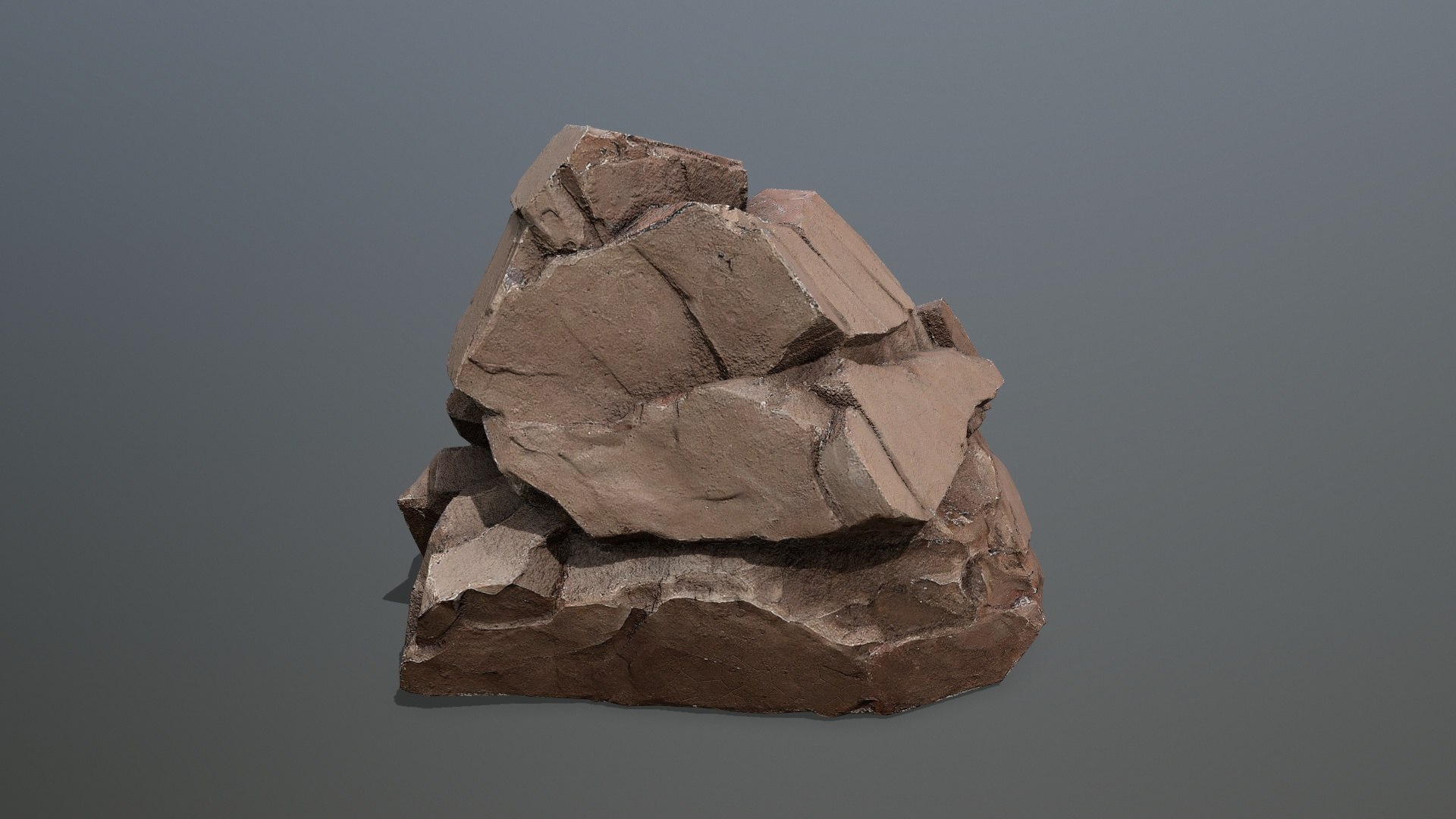 Desert Cliff Rock 2 3D Model - TurboSquid 2264427