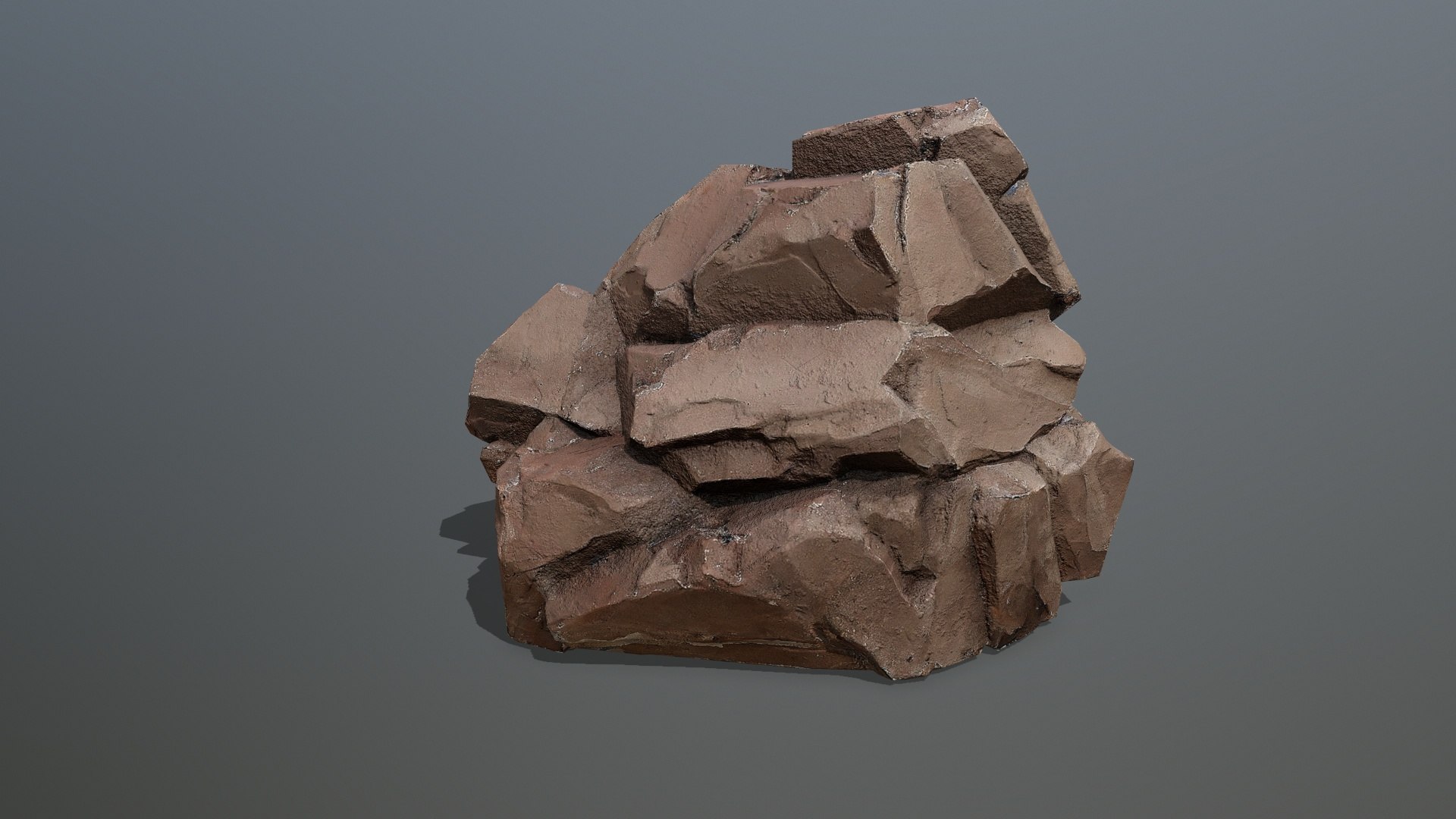 Desert Cliff Rock 2 3D Model - TurboSquid 2264427