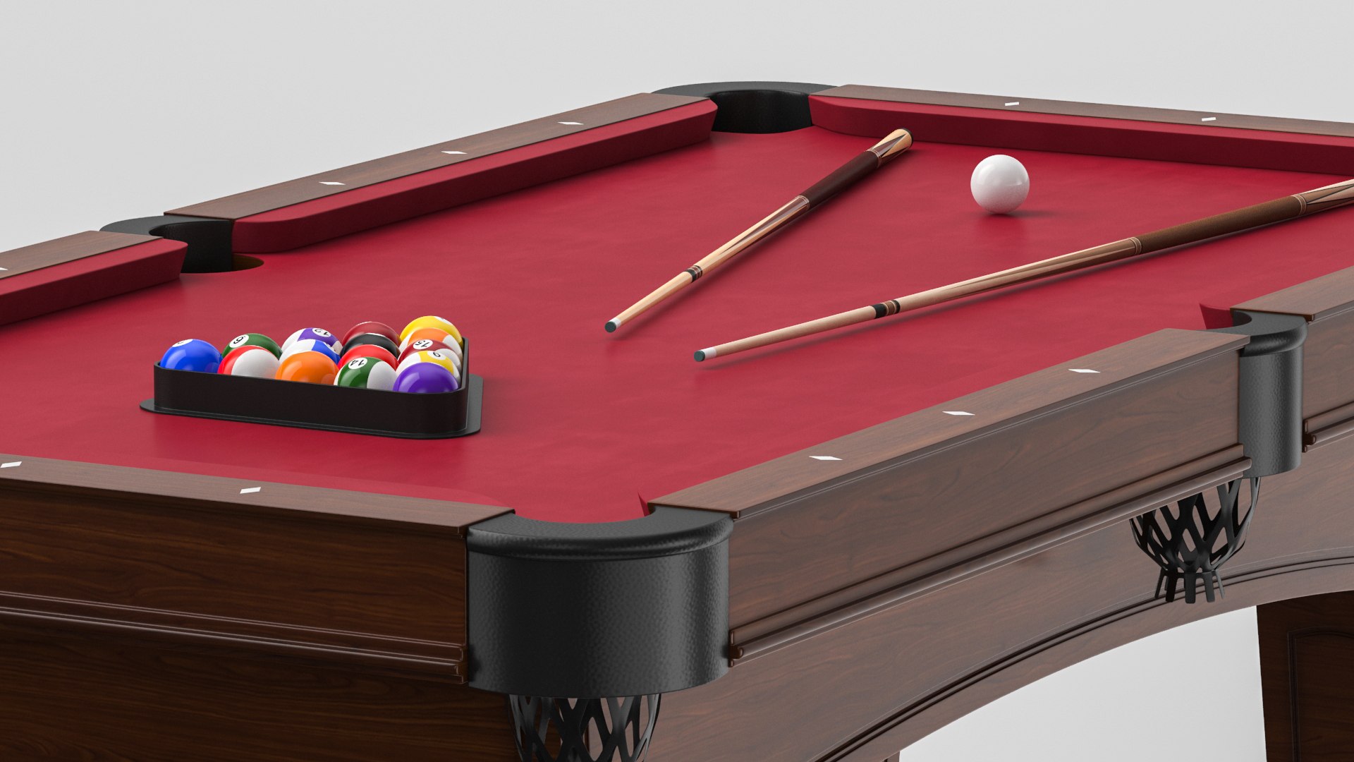 Billiards Table Set 02 3D Model - TurboSquid 1984204