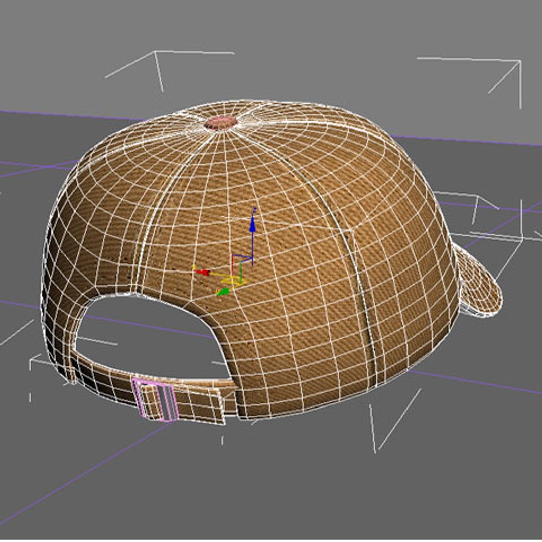 3ds max baseball cap