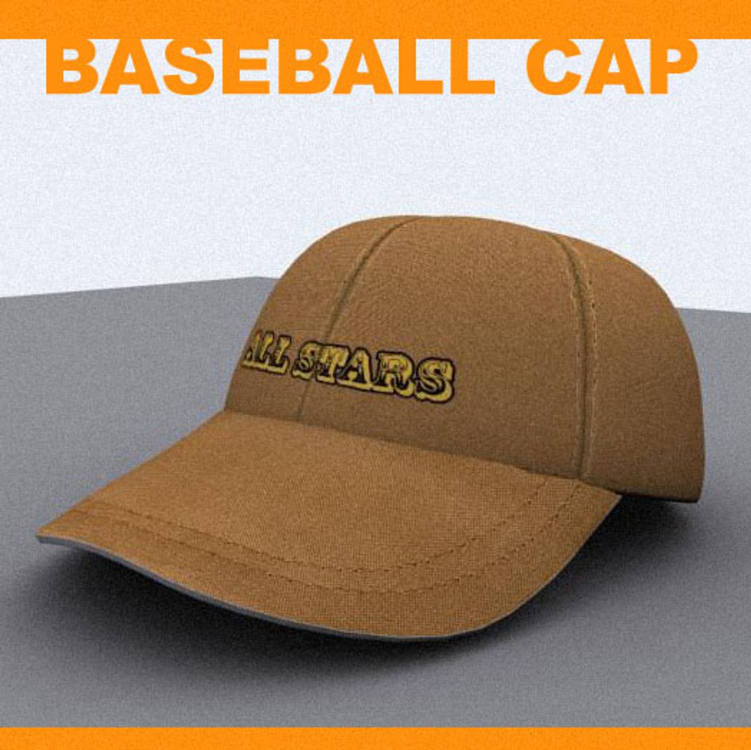 3ds max baseball cap