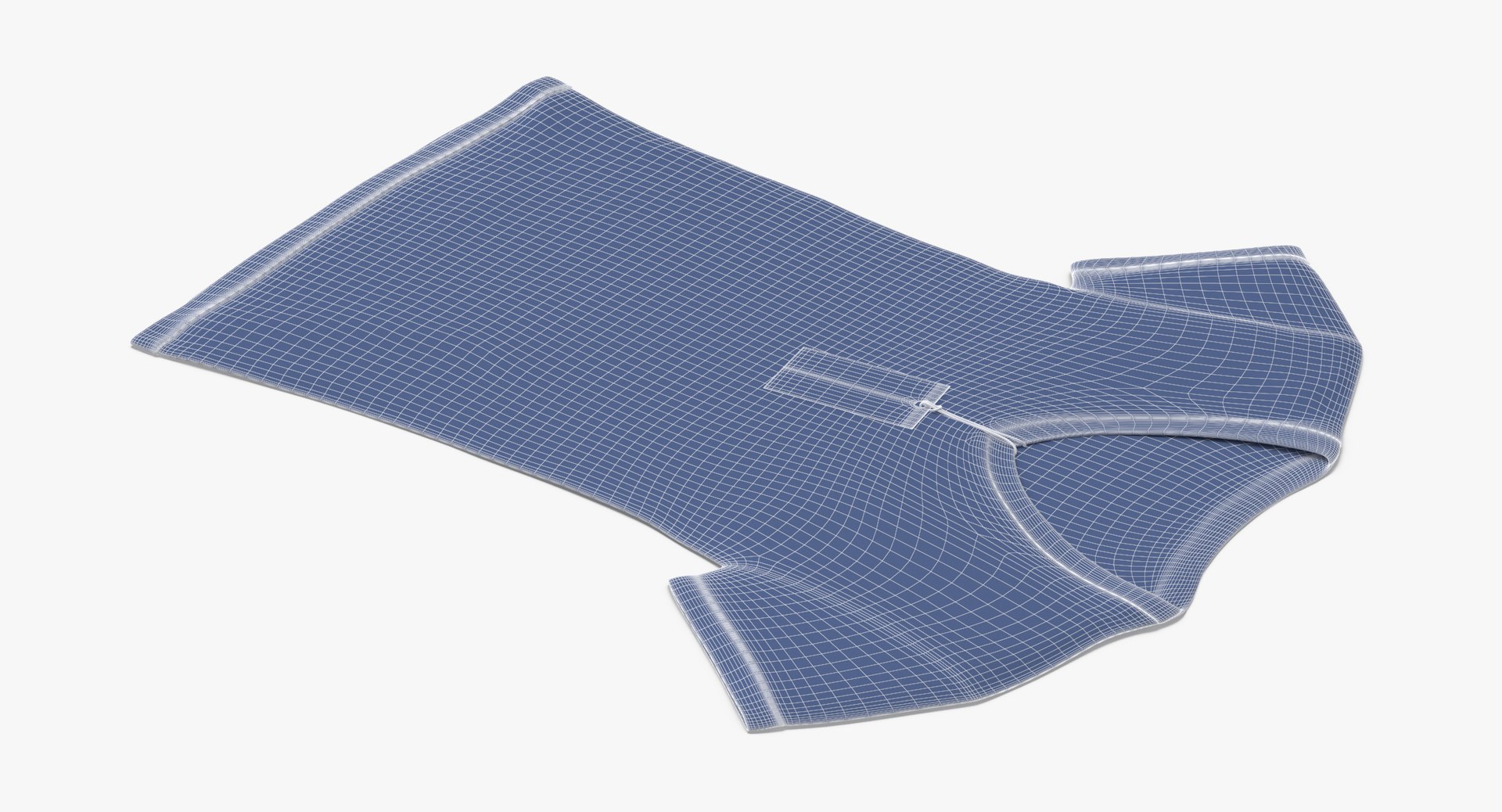 Female V Neck Laid 3D Model - TurboSquid 1194599