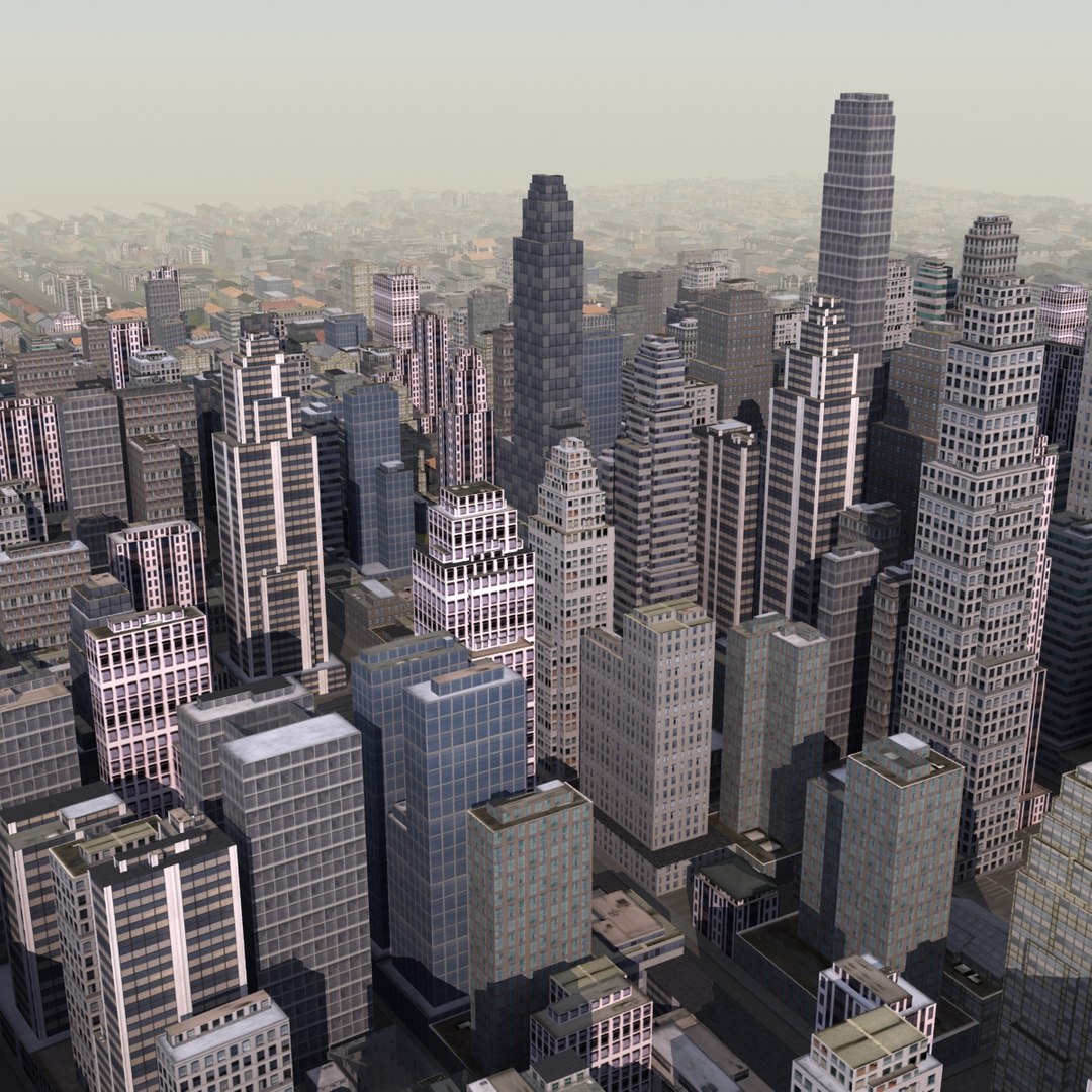 Giant Cityscape 3d Model