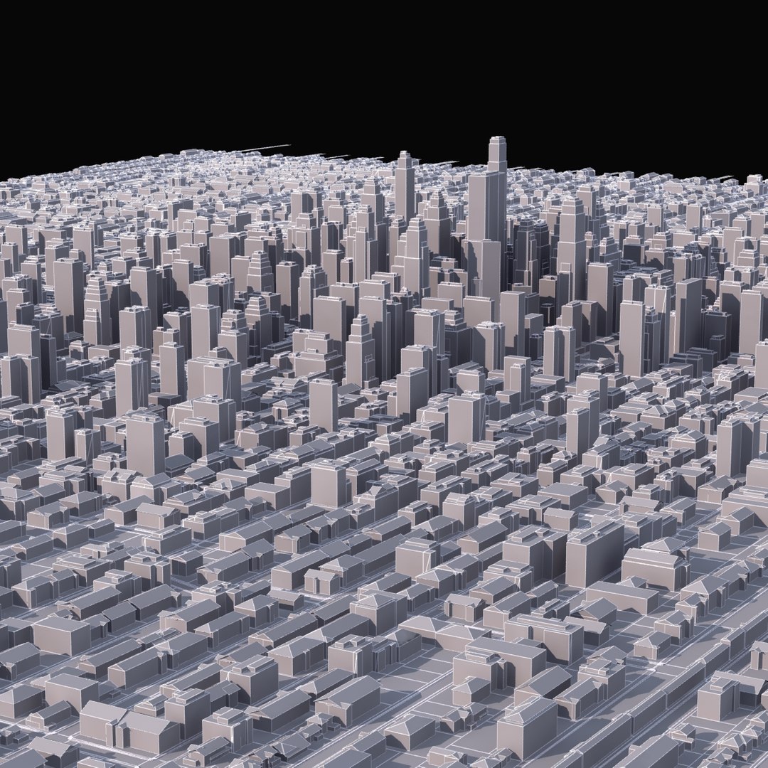 Giant Cityscape 3d Model