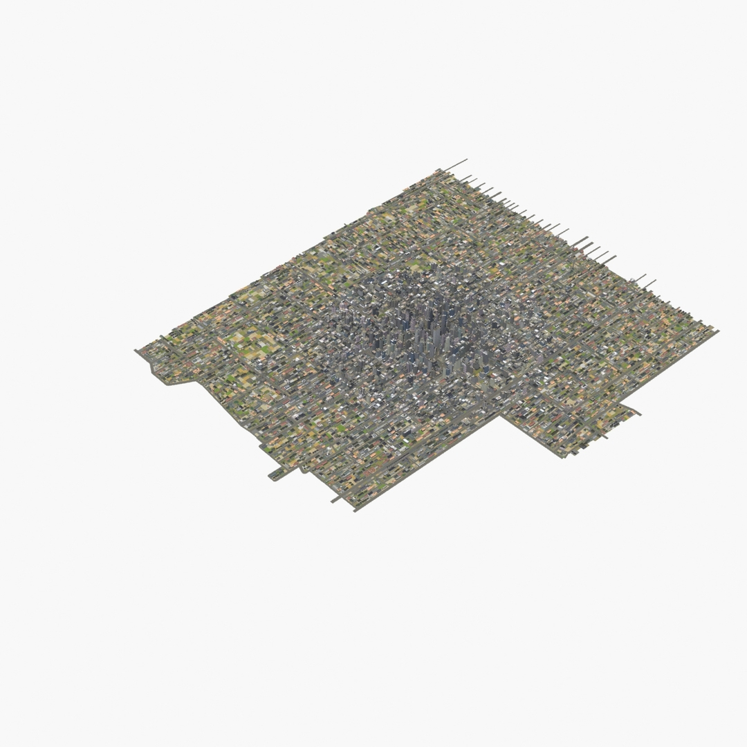 Giant Cityscape 3d Model