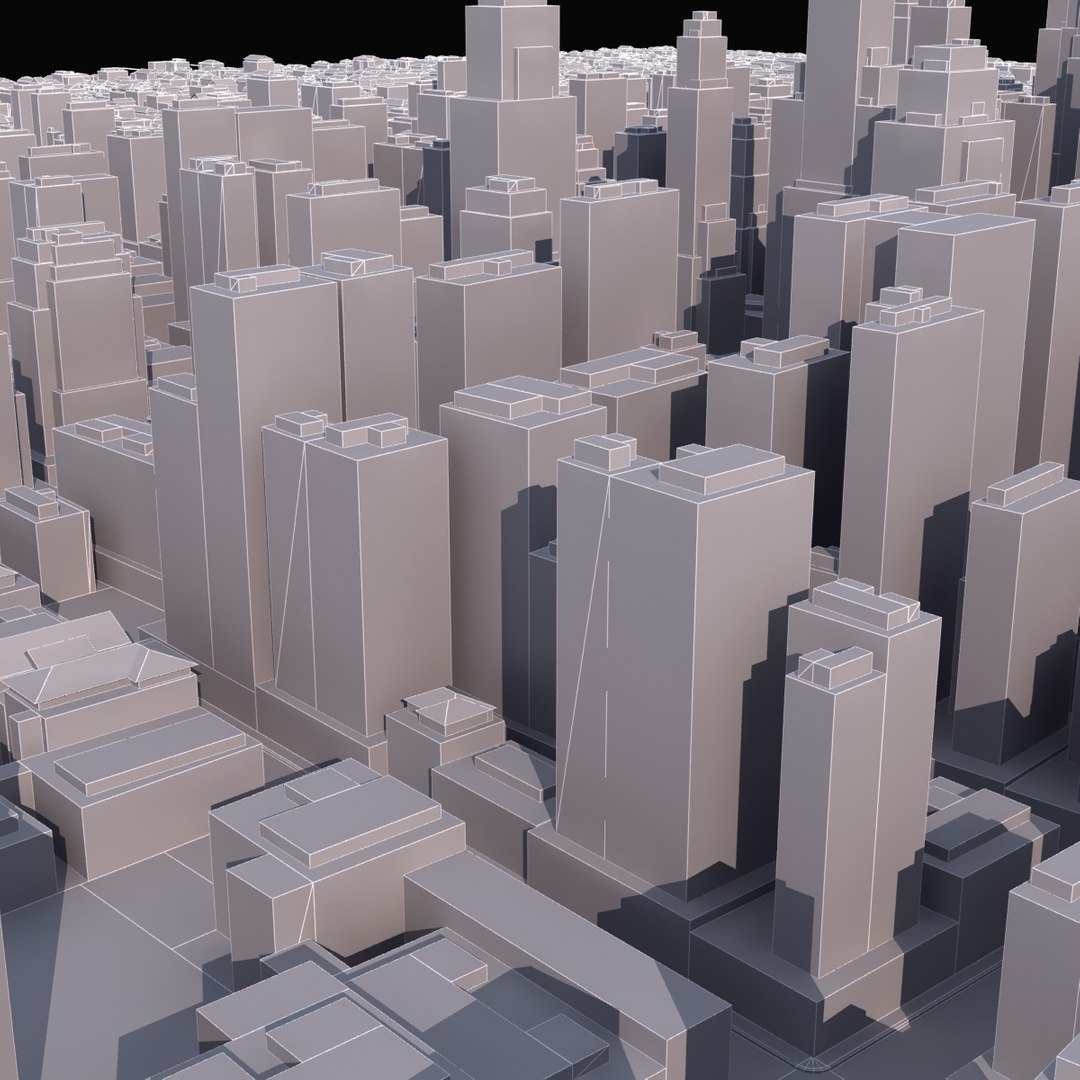 Giant Cityscape 3d Model