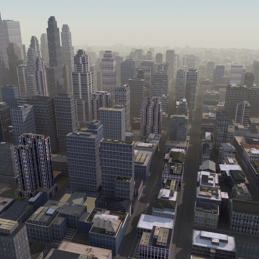Giant Cityscape 3d Model