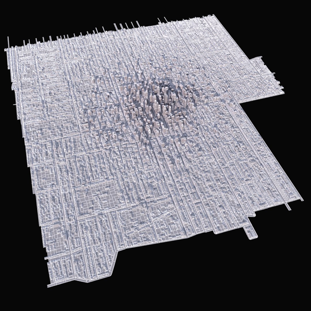 Giant Cityscape 3d Model