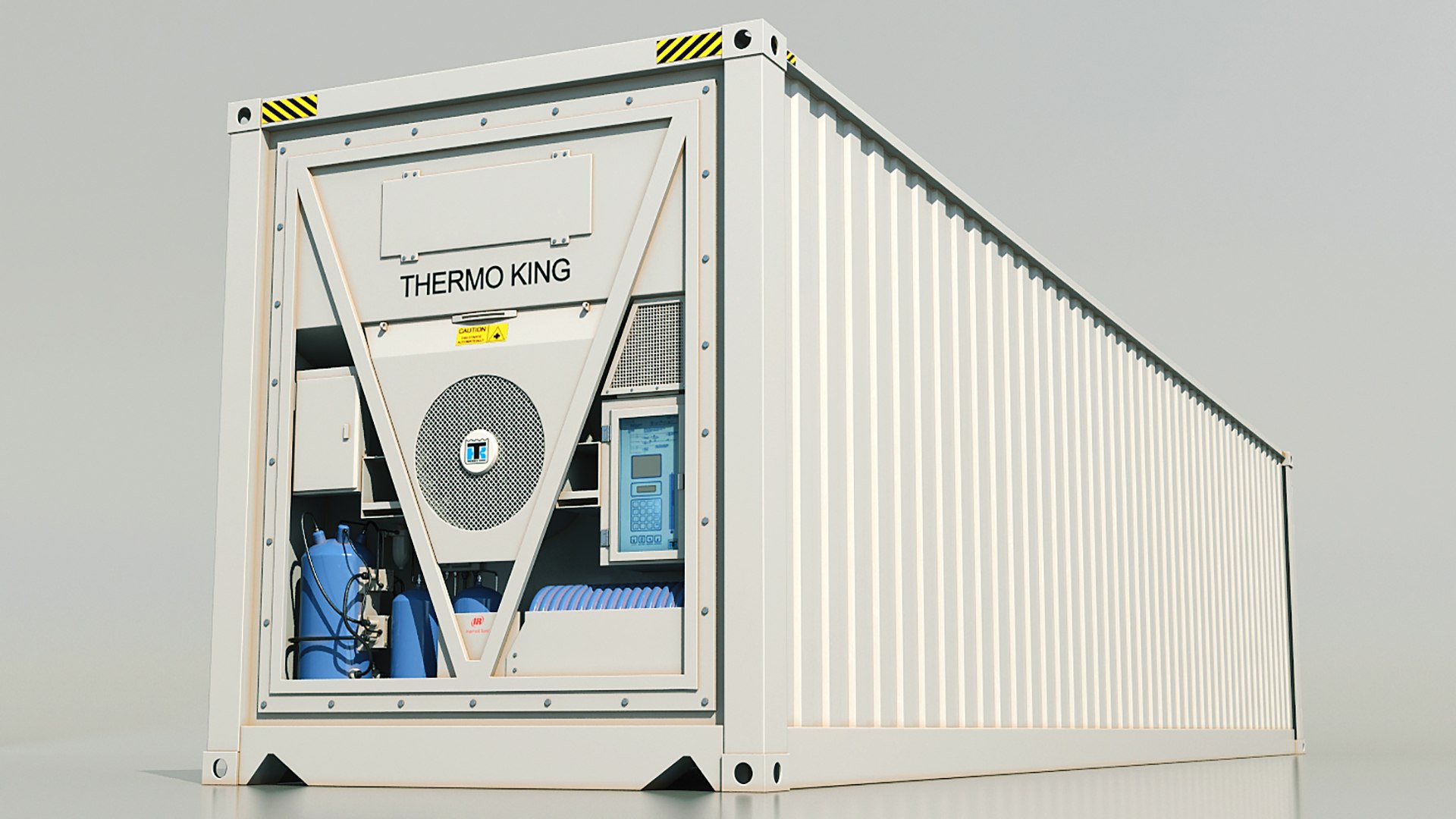 Shipping Container Refrigerator 3d Model