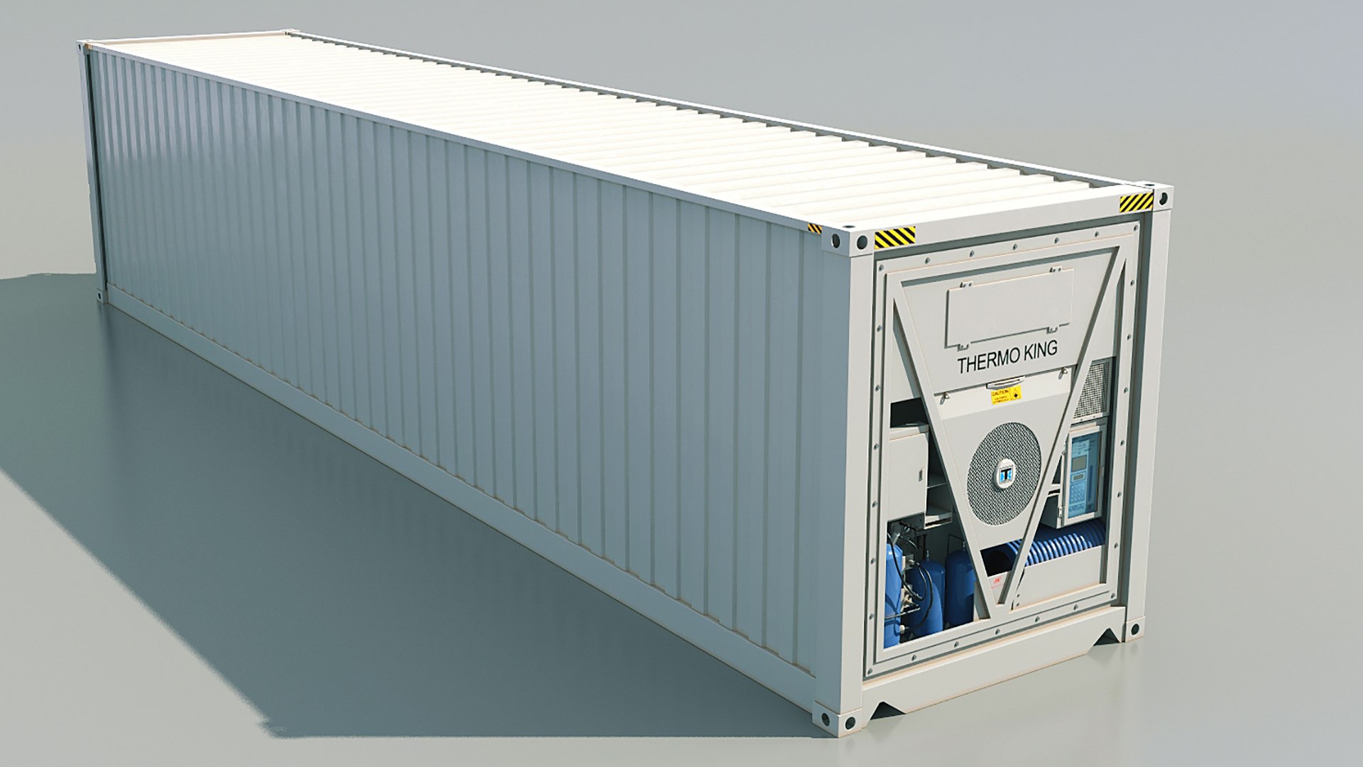 Shipping Container Refrigerator 3d Model