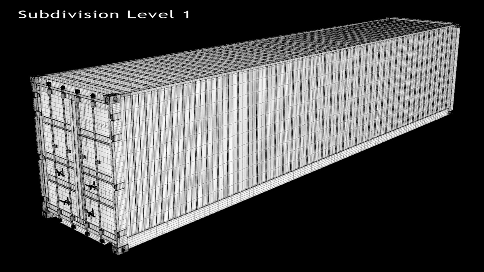 Shipping Container Refrigerator 3d Model