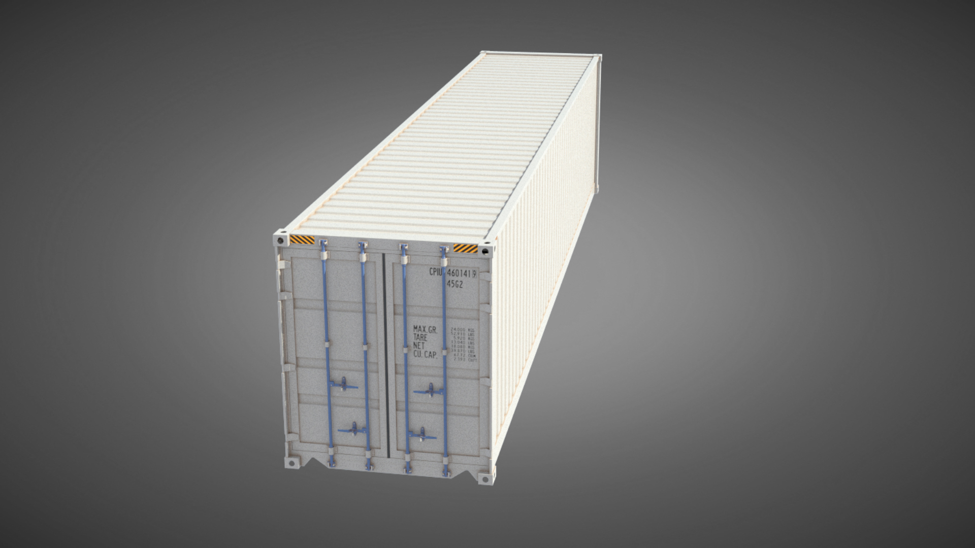 Shipping Container Refrigerator 3d Model