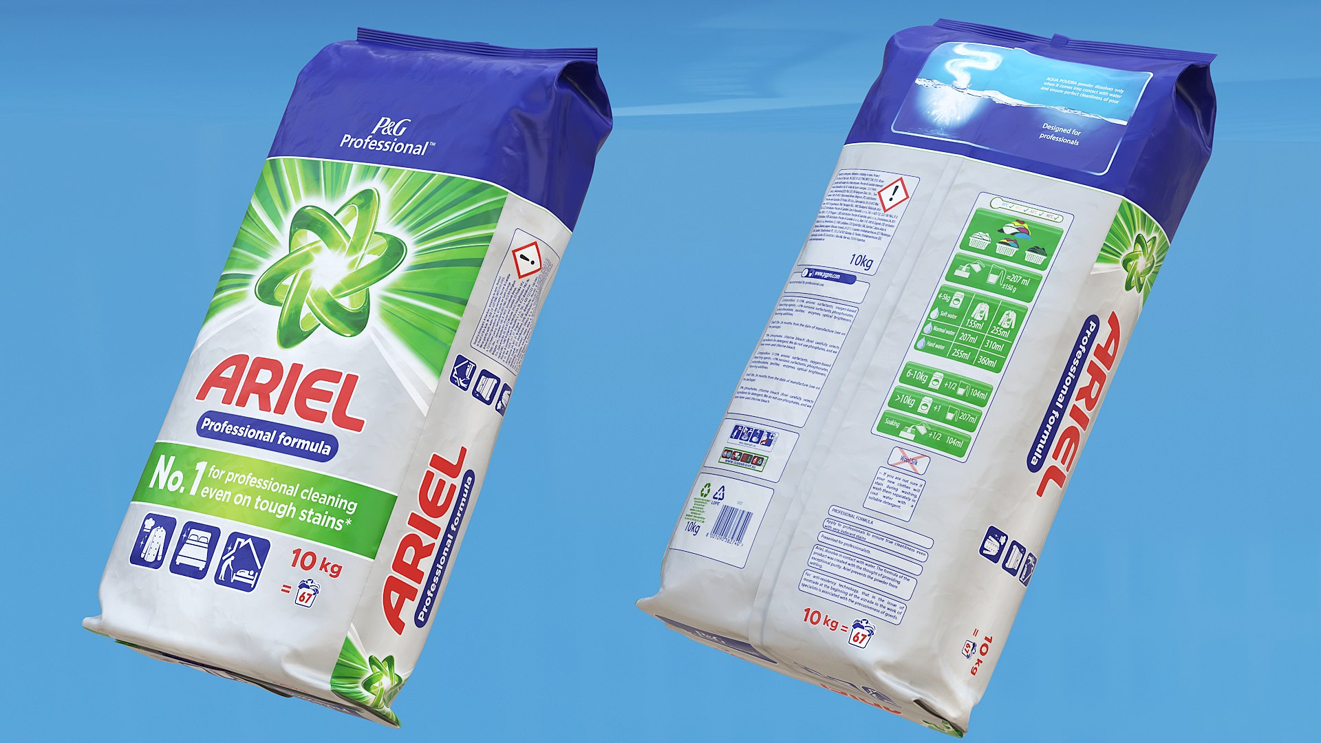 Plastic Bag Ariel Detergent Powder 10kg 3D Model - TurboSquid 2409850