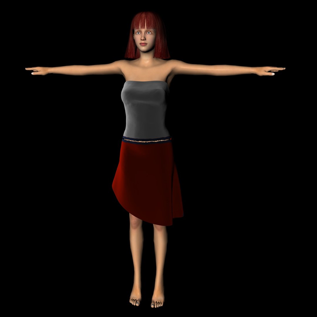 female character 3d c4d