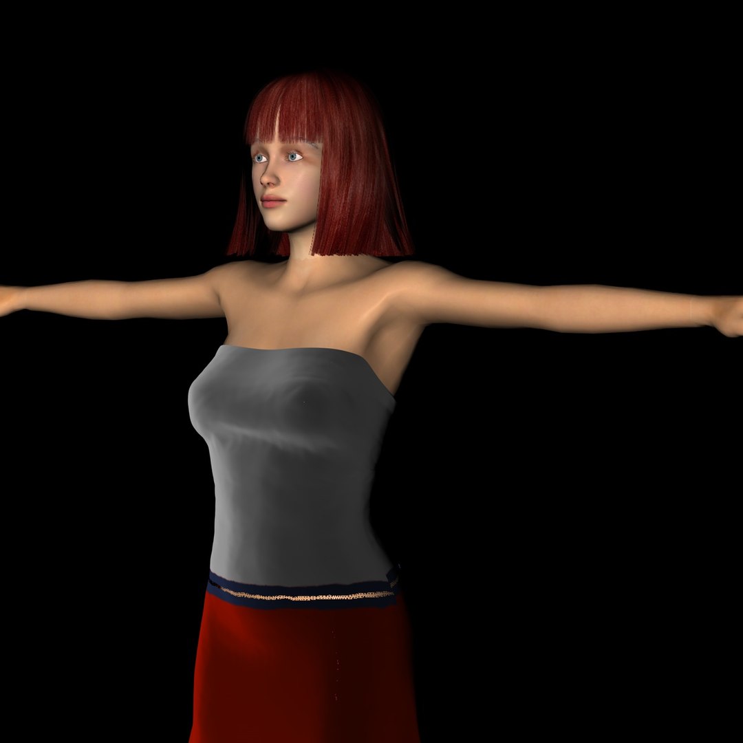 female character 3d c4d