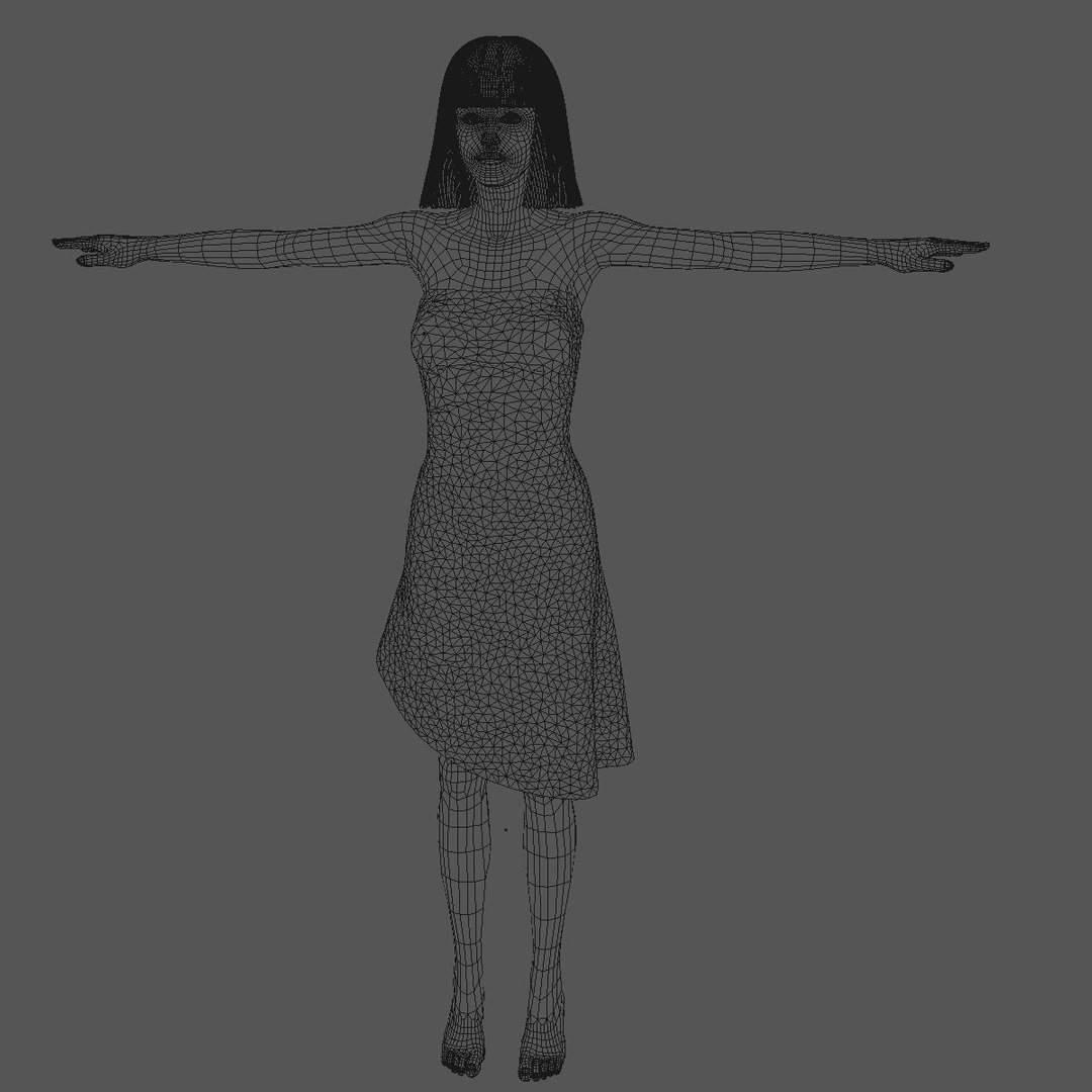 female character 3d c4d