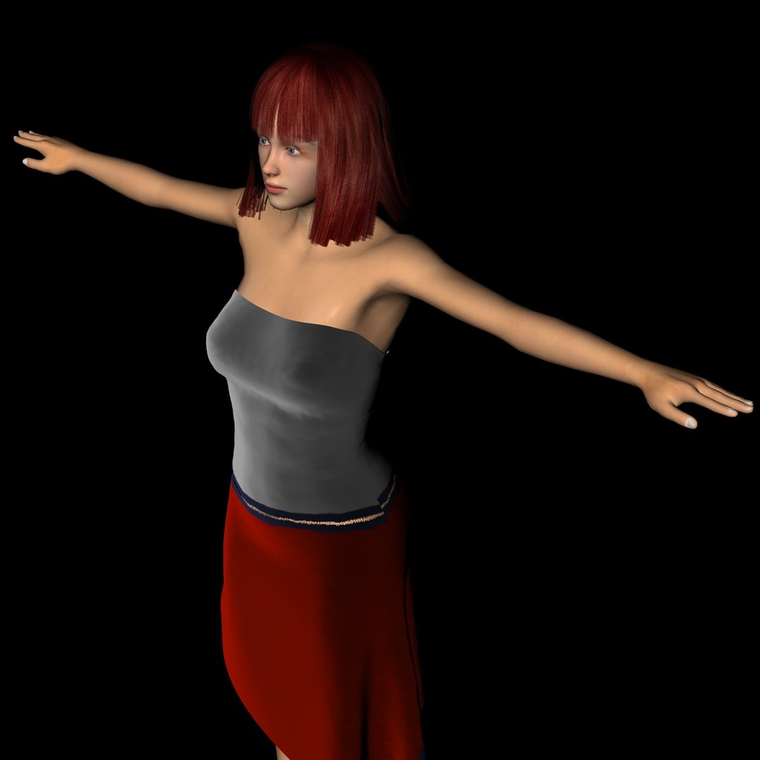 female character 3d c4d