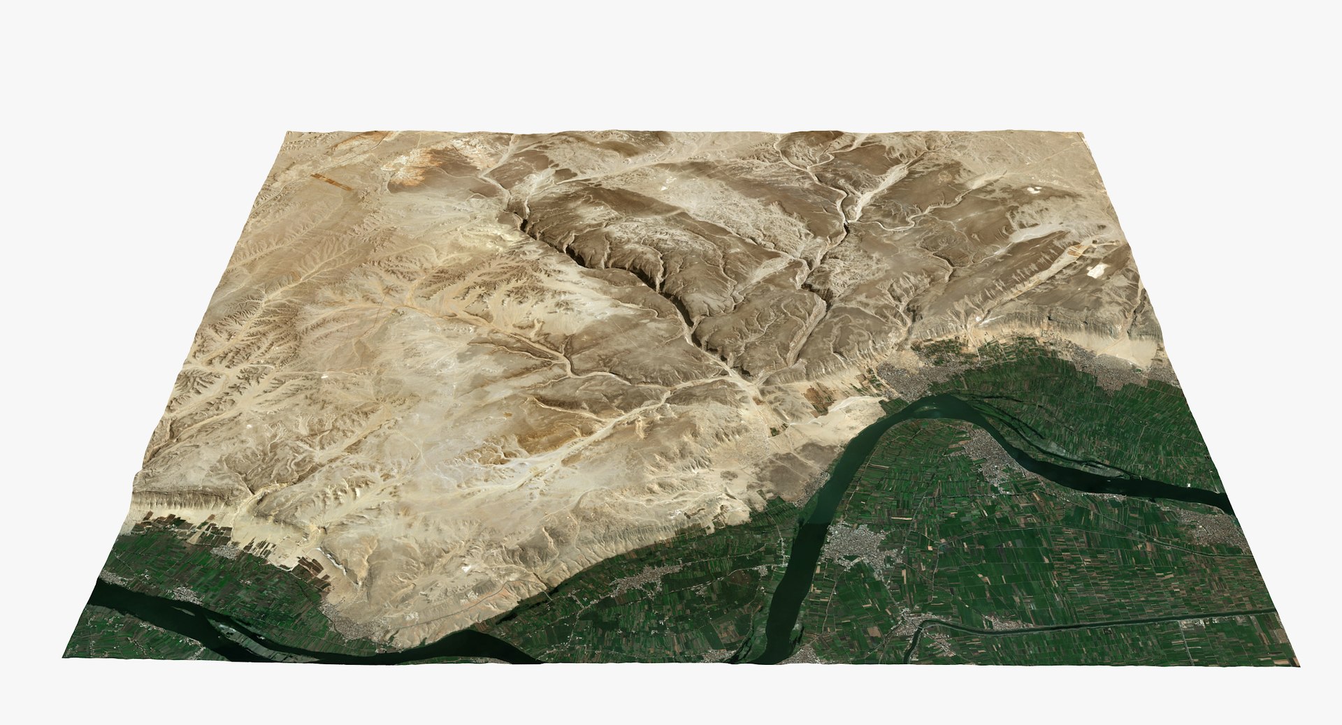 3D Nile River Old Tributary - TurboSquid 1293505