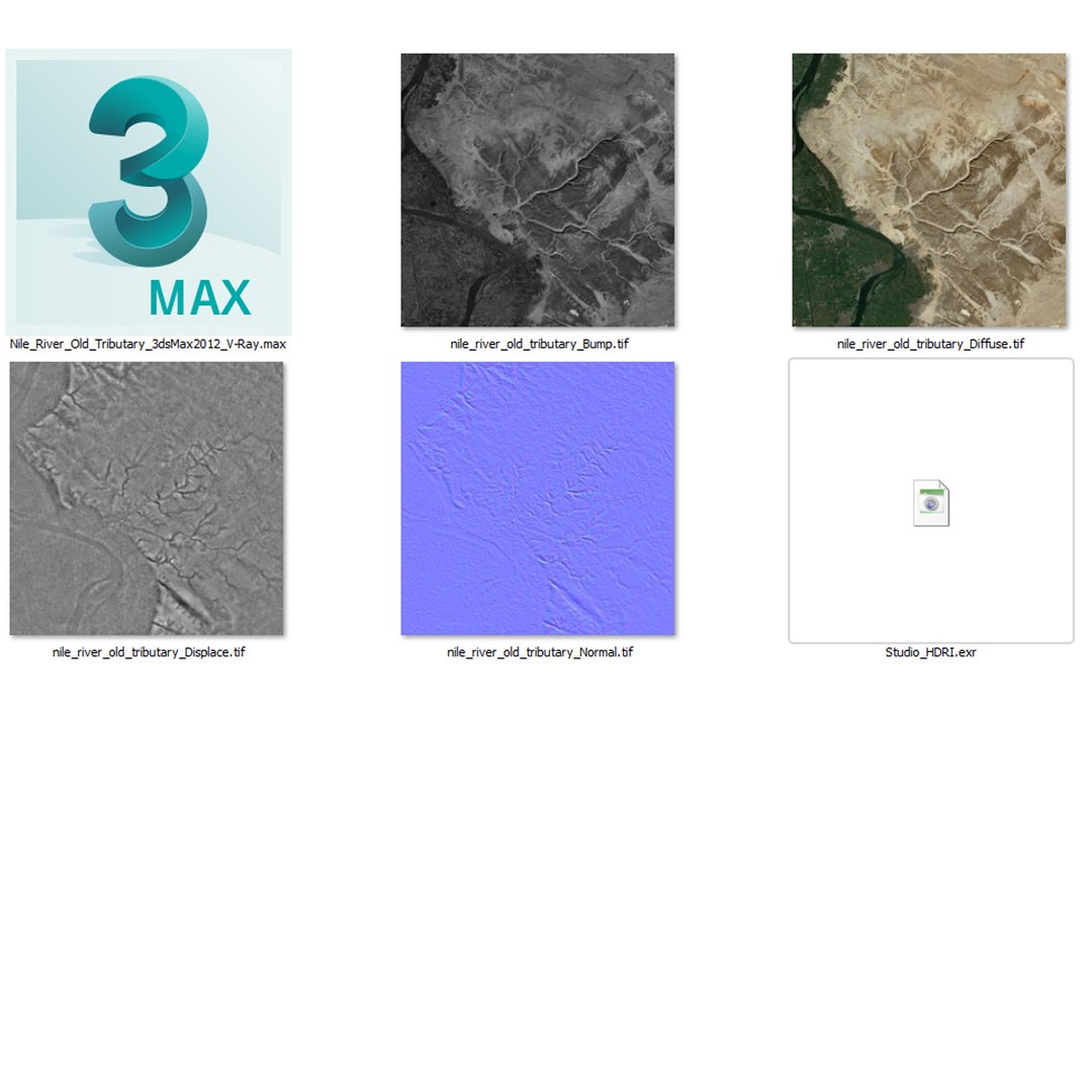 3D Nile River Old Tributary - TurboSquid 1293505