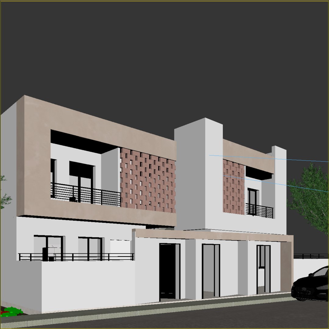 Modern House Model Vray 3D - TurboSquid 1812640
