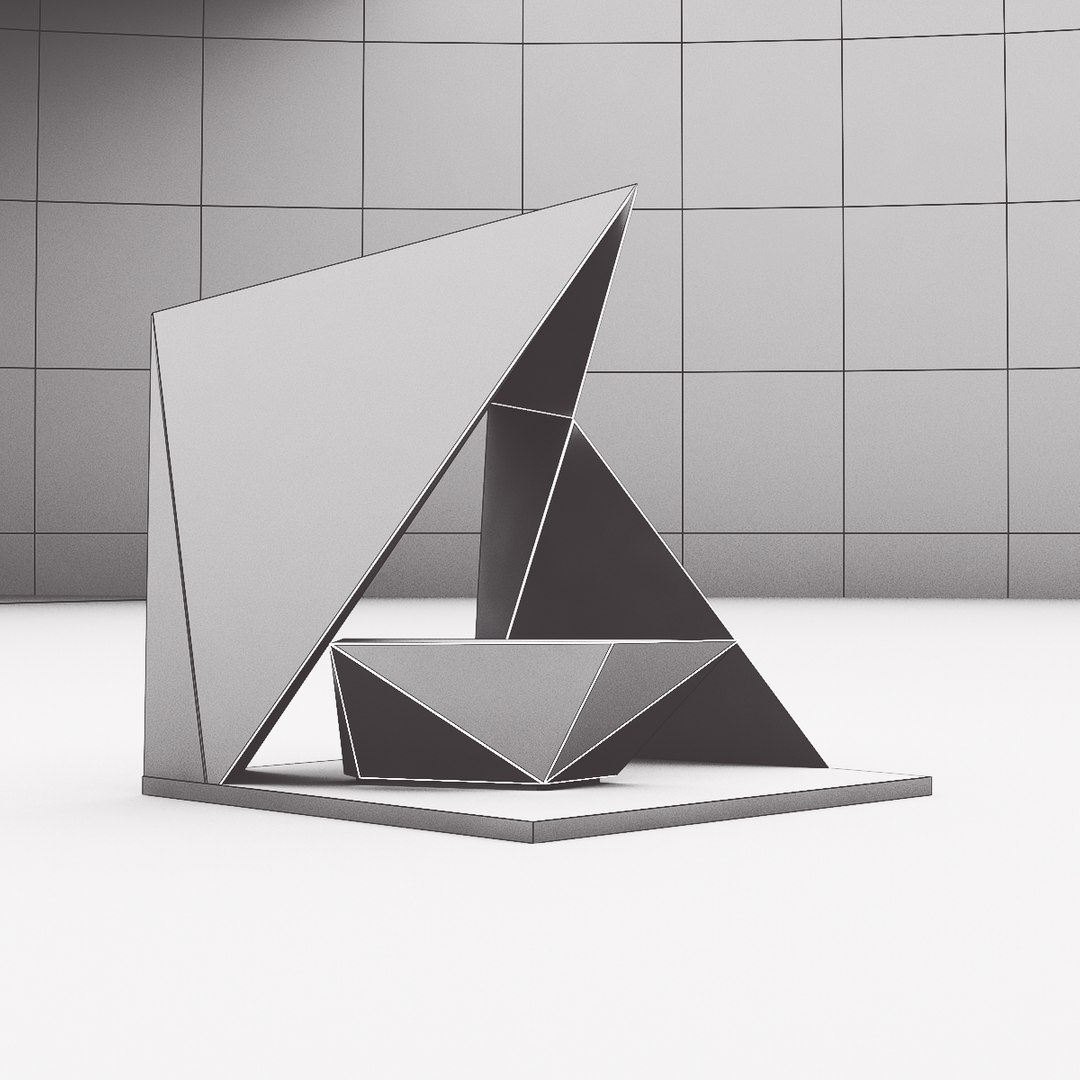 Deconstructed Booth Counter Led 3D Model - TurboSquid 1584003