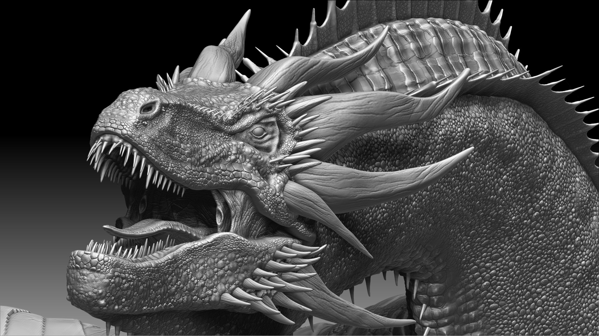 3D Wyvern Type Dragon 2 Sculpt Project - TurboSquid 2292652