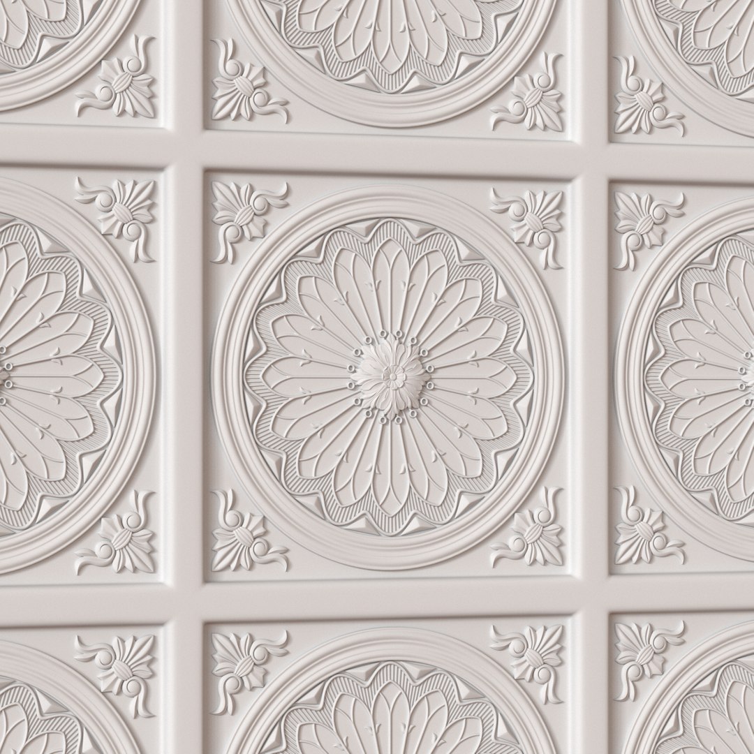Decorative Ceiling Tile 3d Max