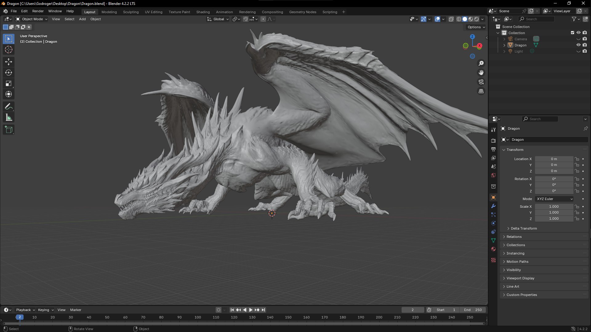 Big Dragon 3D Model - TurboSquid 2352353