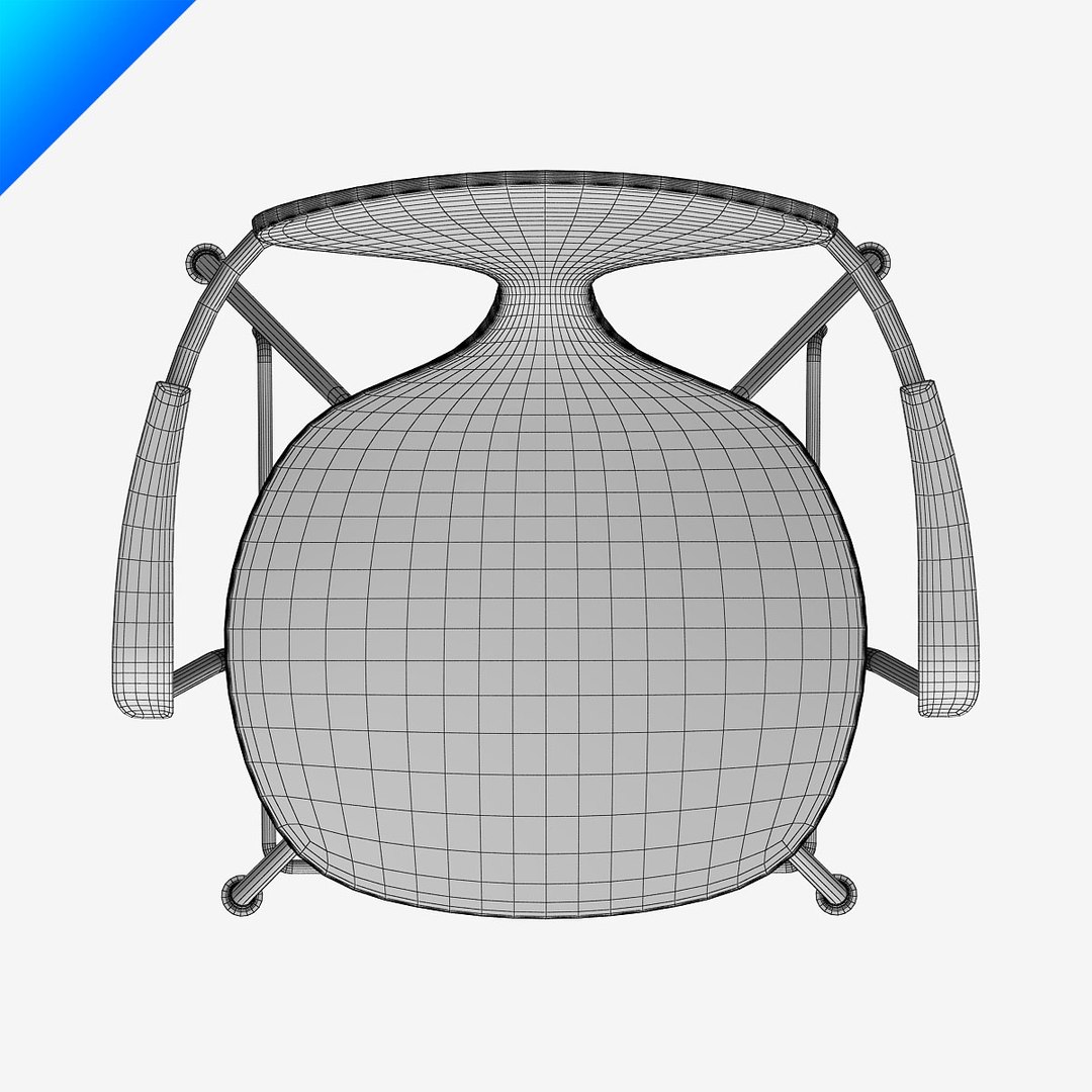 3d Cherner Stool Arms Norman