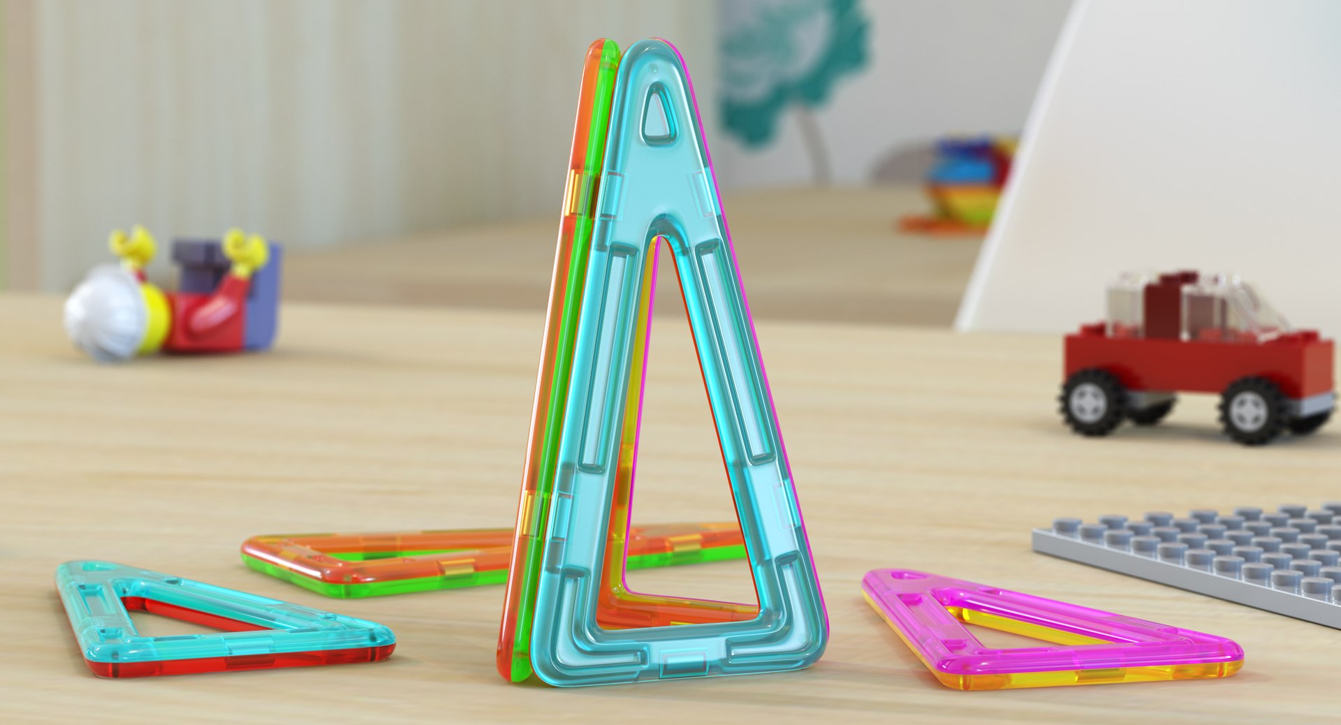 Magnetic Stretched Triangles Set 3D Model - TurboSquid 1337526