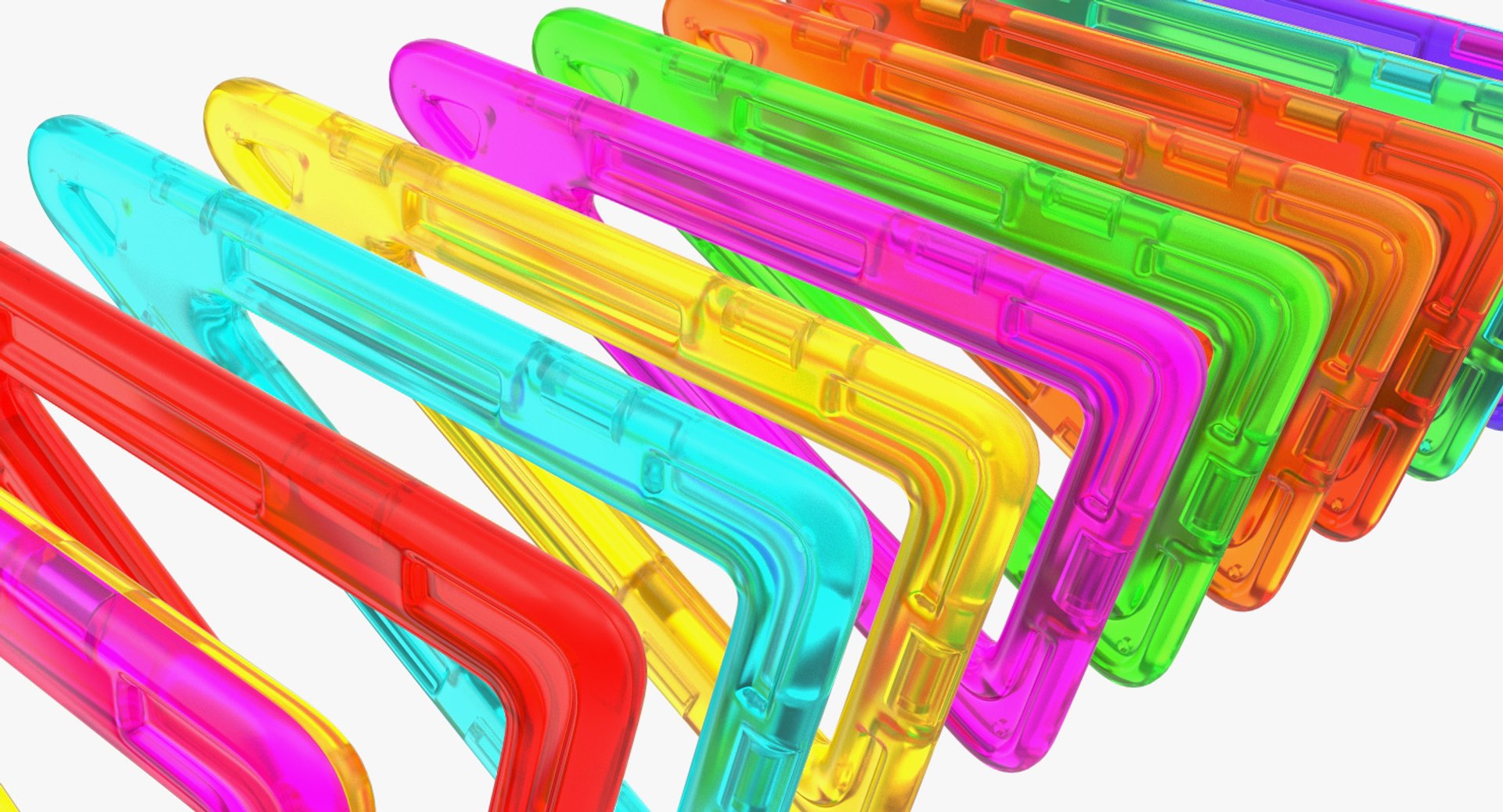 Magnetic Stretched Triangles Set 3D Model - TurboSquid 1337526