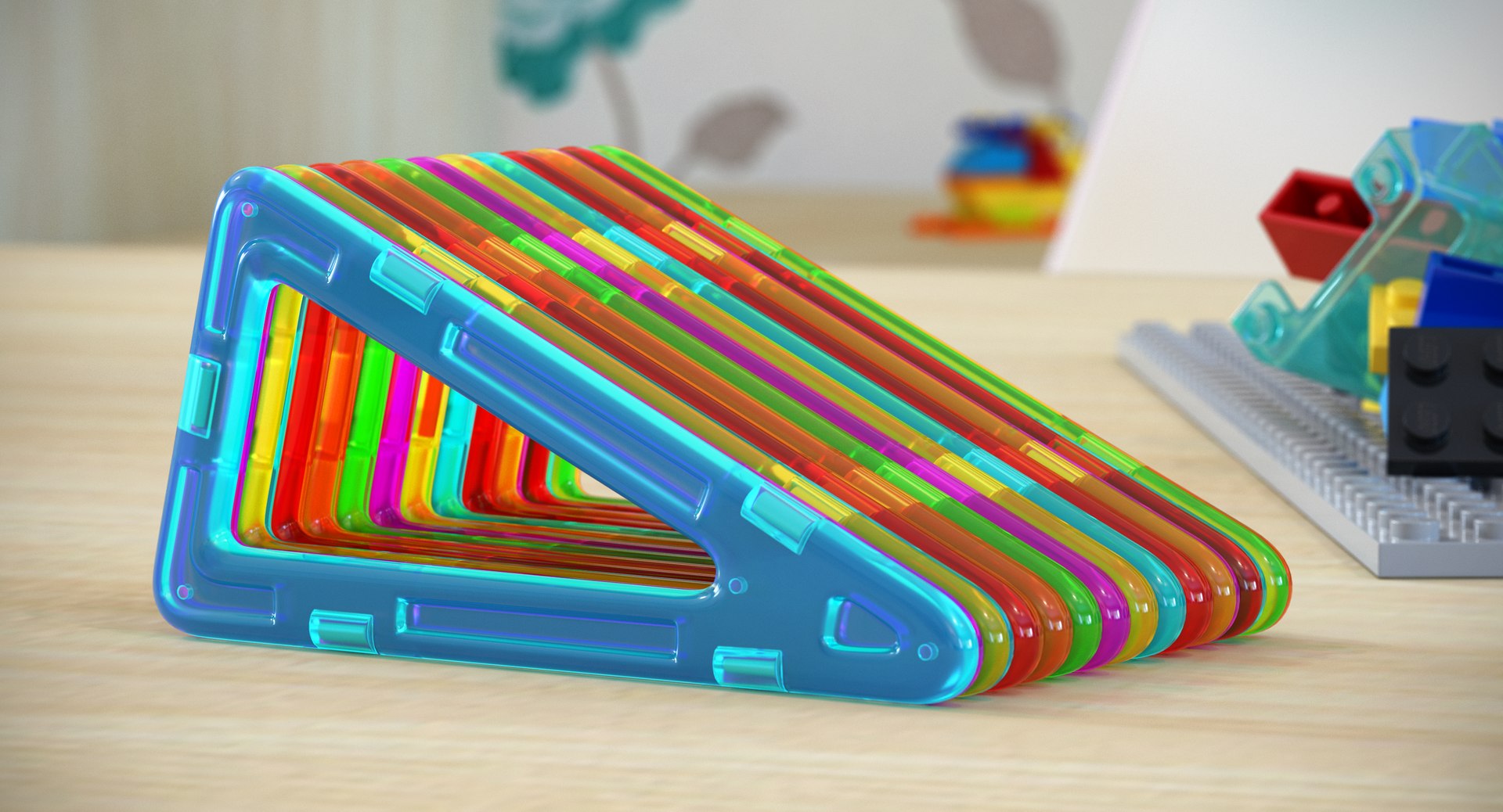 Magnetic Stretched Triangles Set 3D Model - TurboSquid 1337526