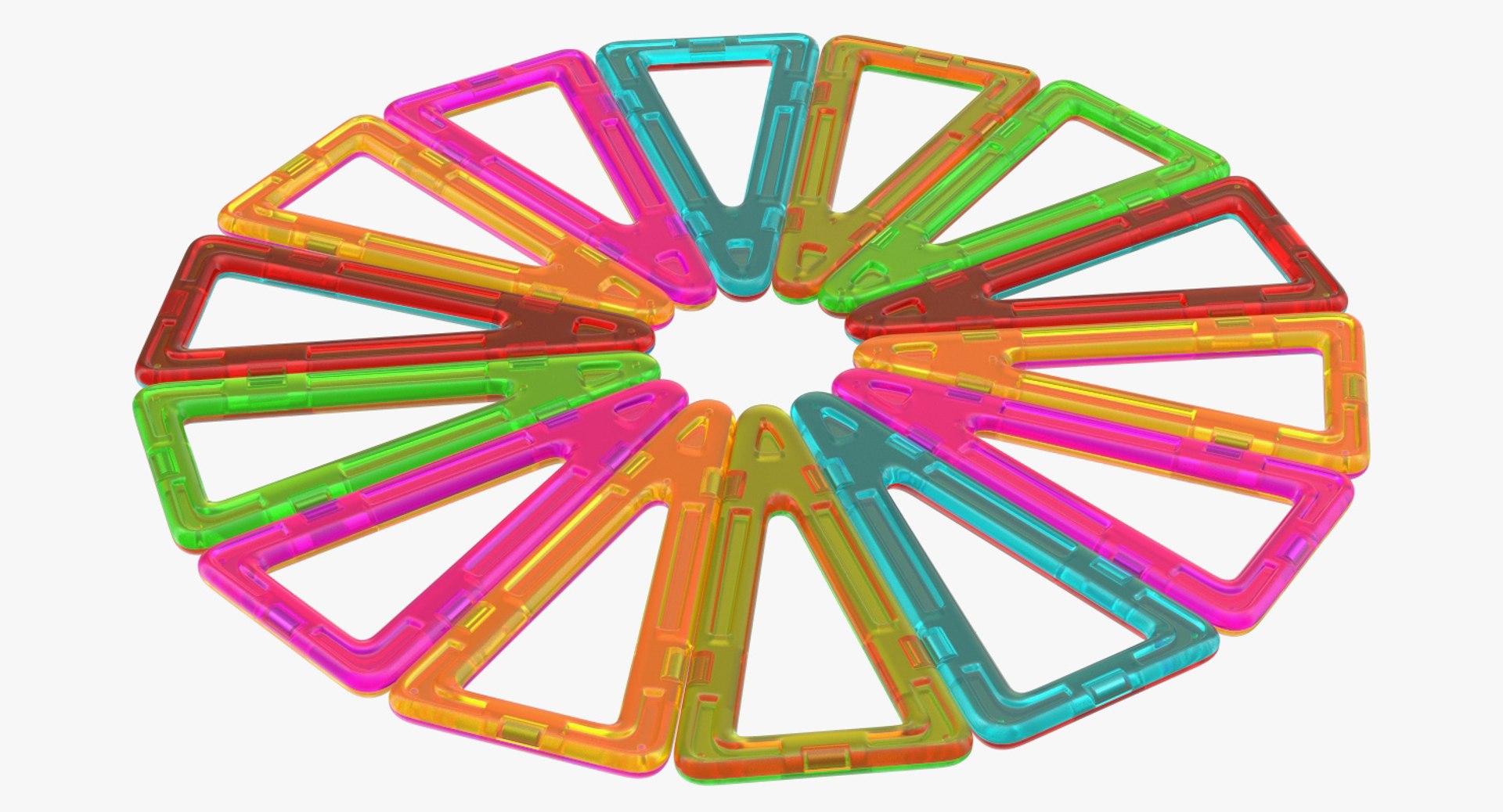 Magnetic Stretched Triangles Set 3D Model - TurboSquid 1337526