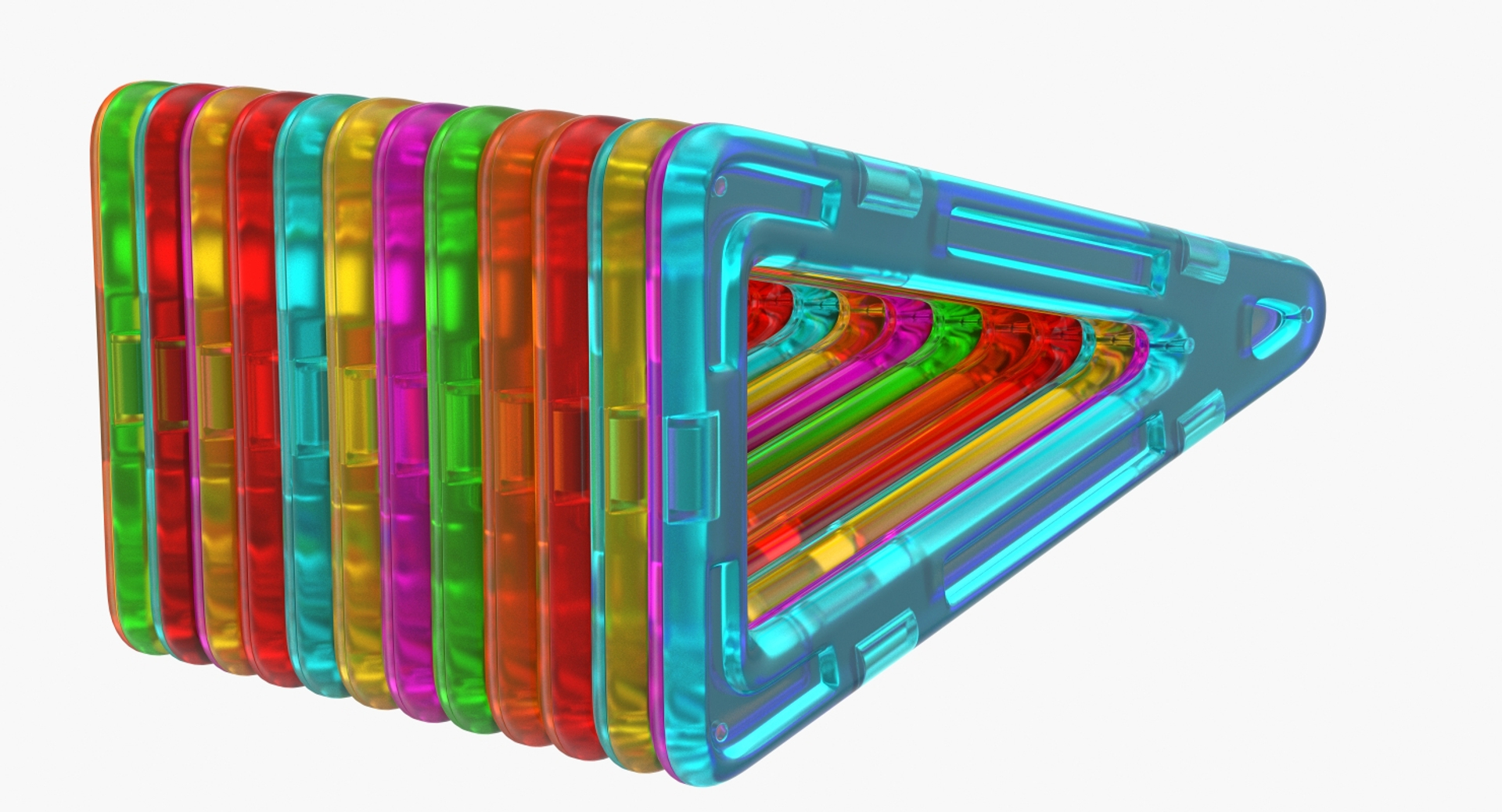 Magnetic Stretched Triangles Set 3D Model - TurboSquid 1337526