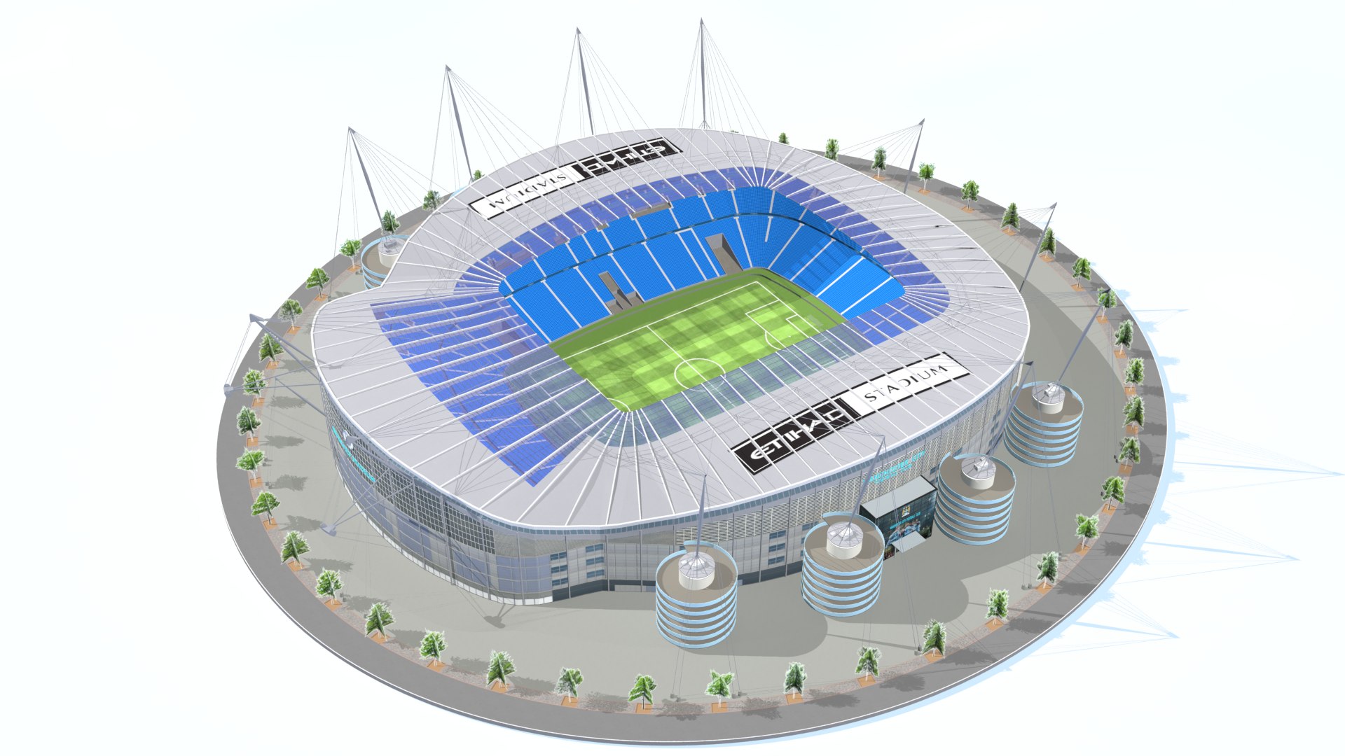 3D Model Etihad Stadium Manchester - TurboSquid 1509215