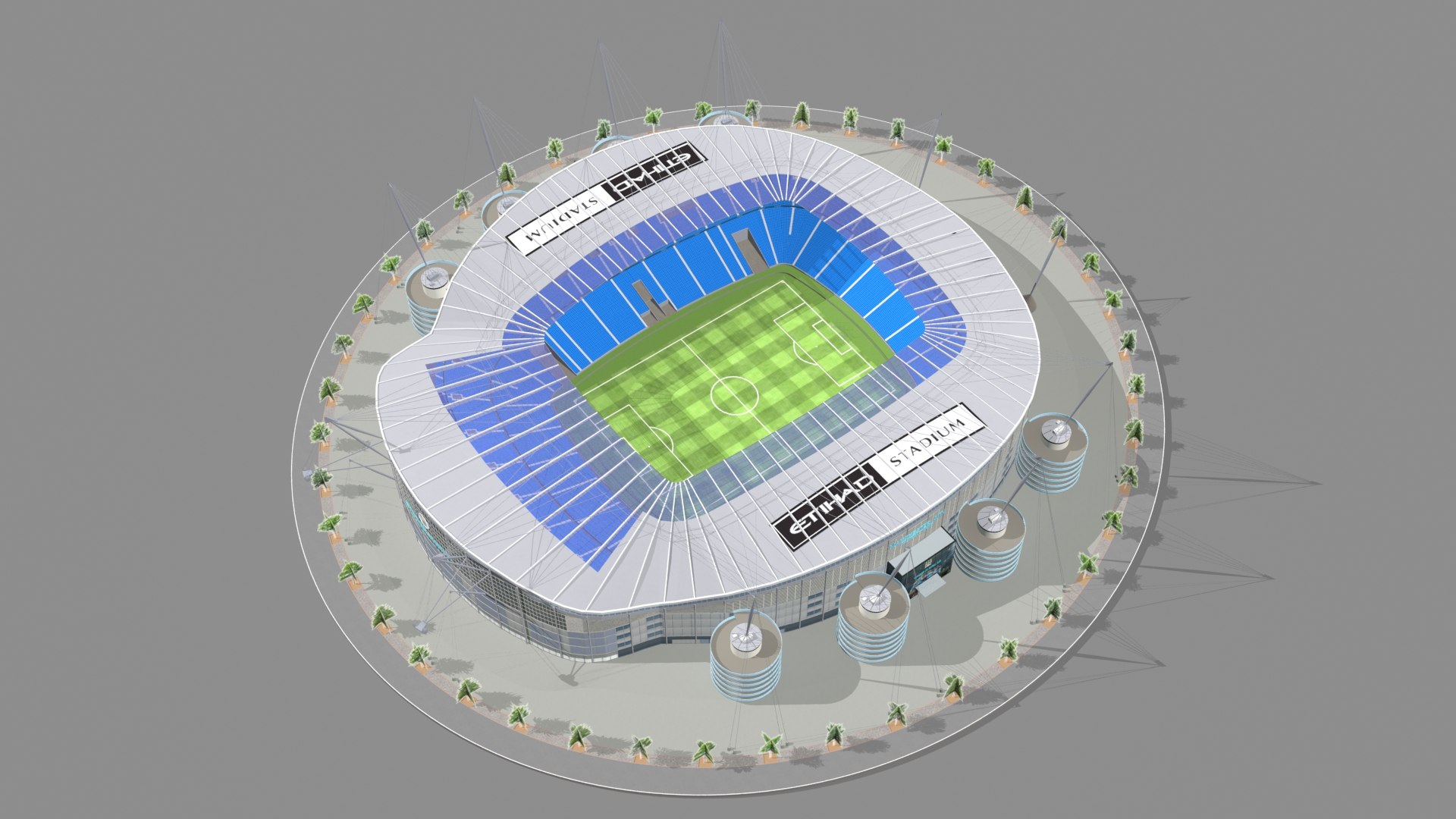 3D Model Etihad Stadium Manchester - TurboSquid 1509215