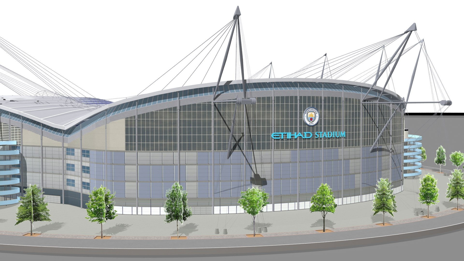 3D Model Etihad Stadium Manchester - TurboSquid 1509215