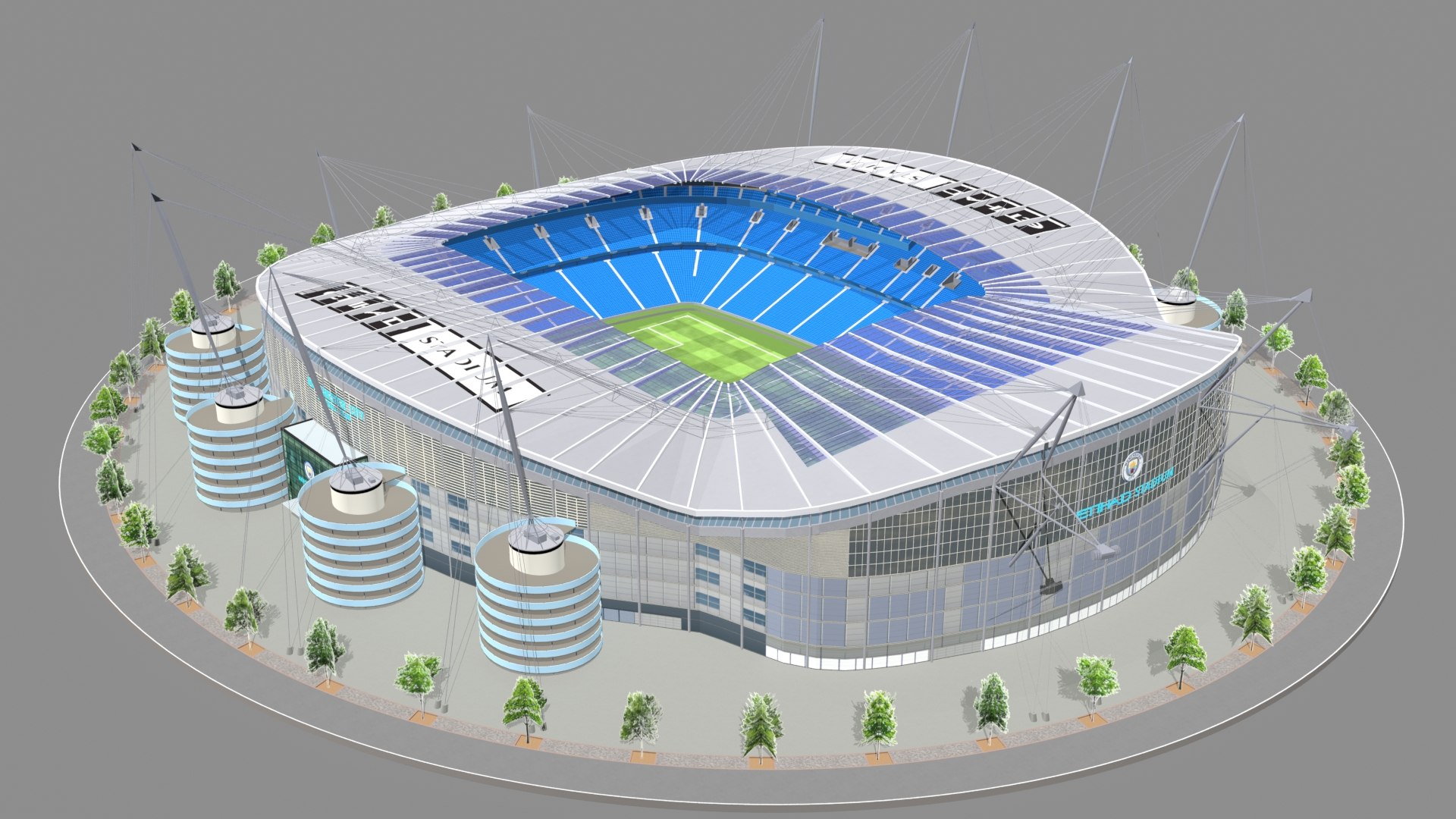 3D Model Etihad Stadium Manchester - TurboSquid 1509215